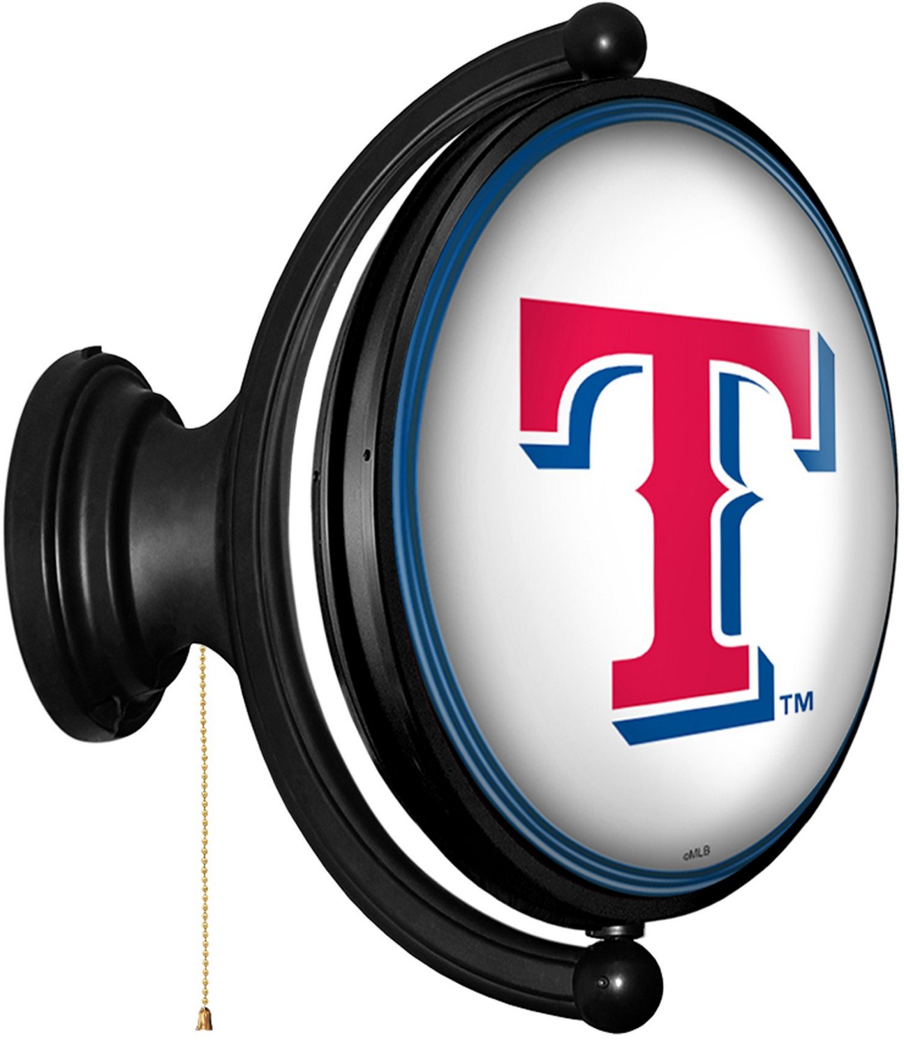 The Fan-Brand Texas Rangers Original Oval Rotating Lighted Wall Sign ...