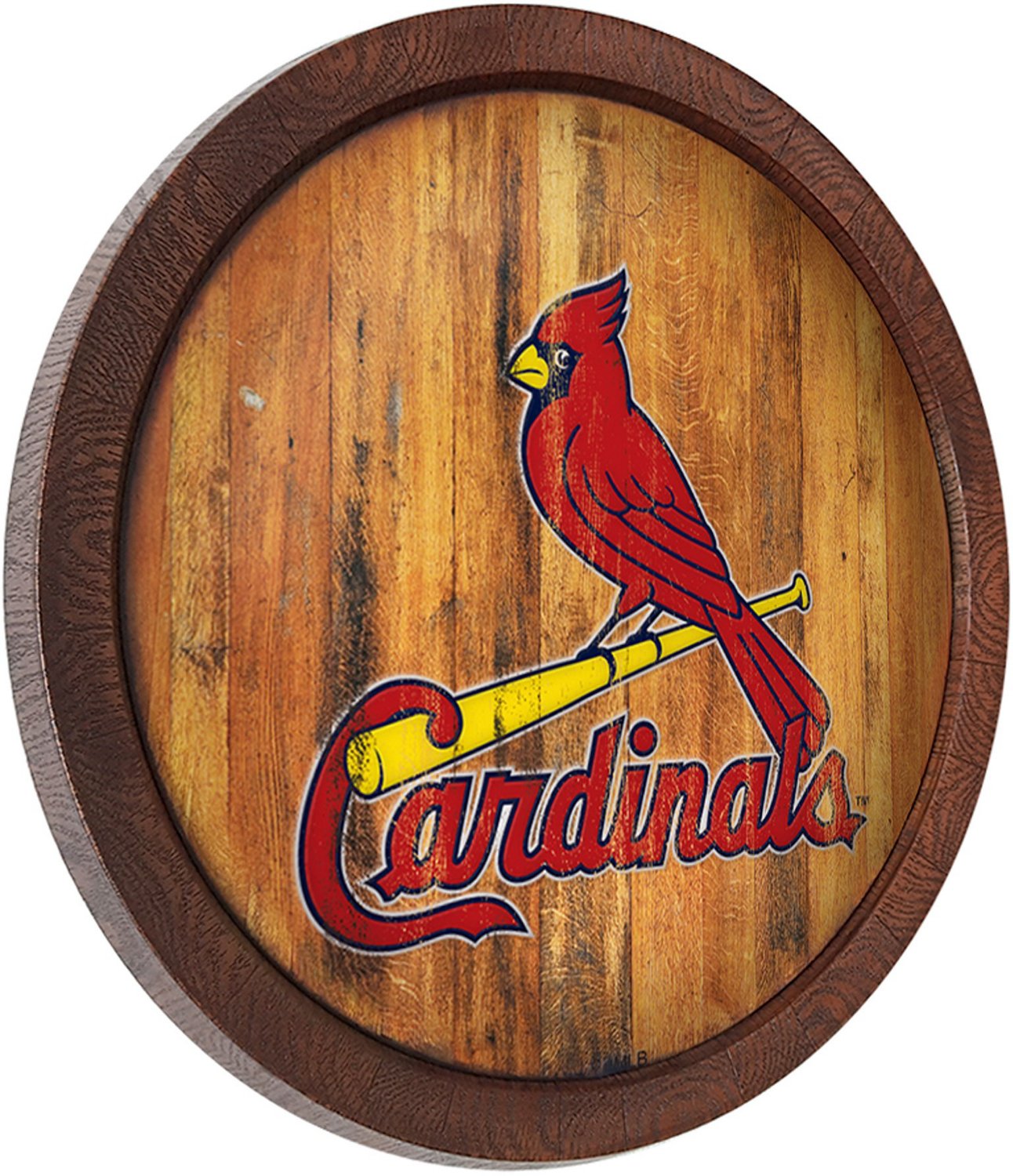 The Fan-Brand St. Louis Cardinals Weathered Faux Barrel Top Sign | Academy