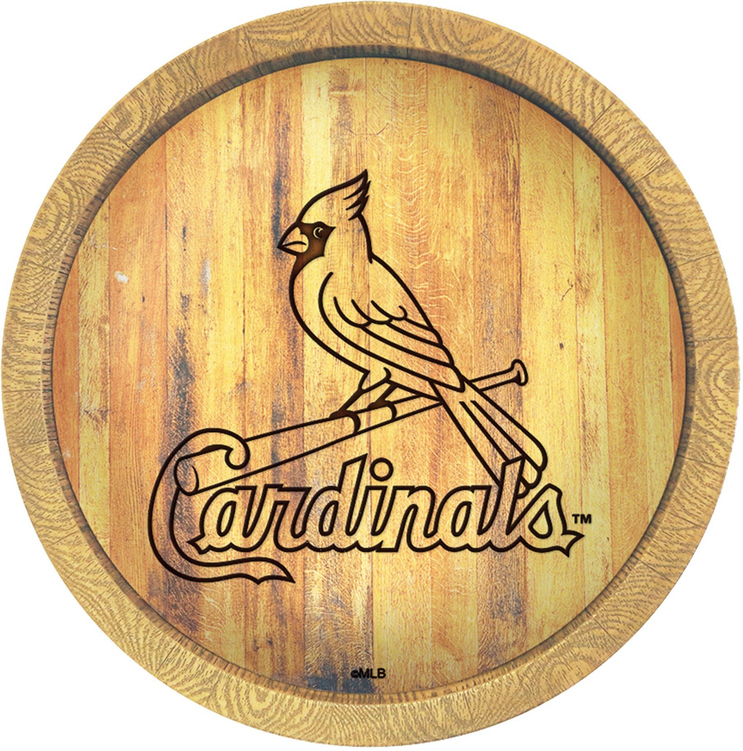 The Fan-Brand St. Louis Cardinals Branded Faux Barrel Top Sign | Academy