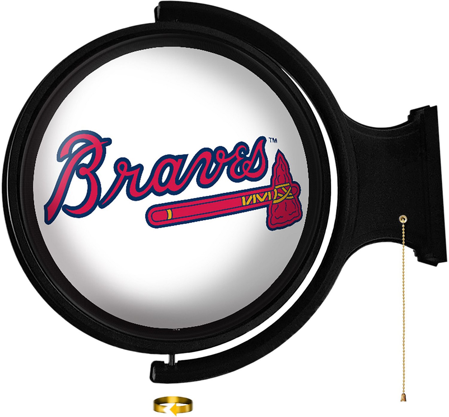 The Fan-Brand Atlanta Braves Logo Original Rotating Lighted Wall Sign ...