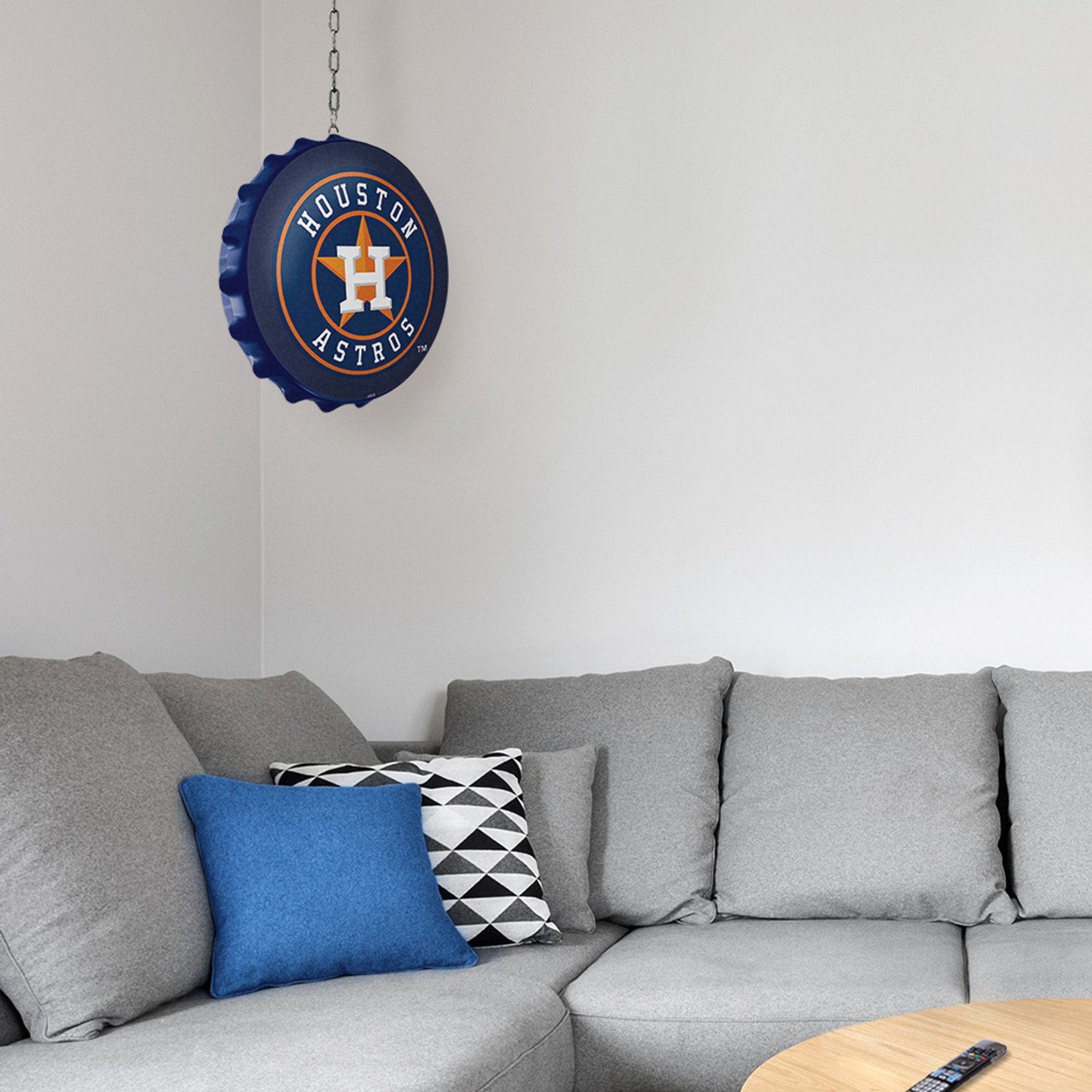 The Fan-Brand Houston Astros Double-Sided Bottle Cap Dangler | Academy