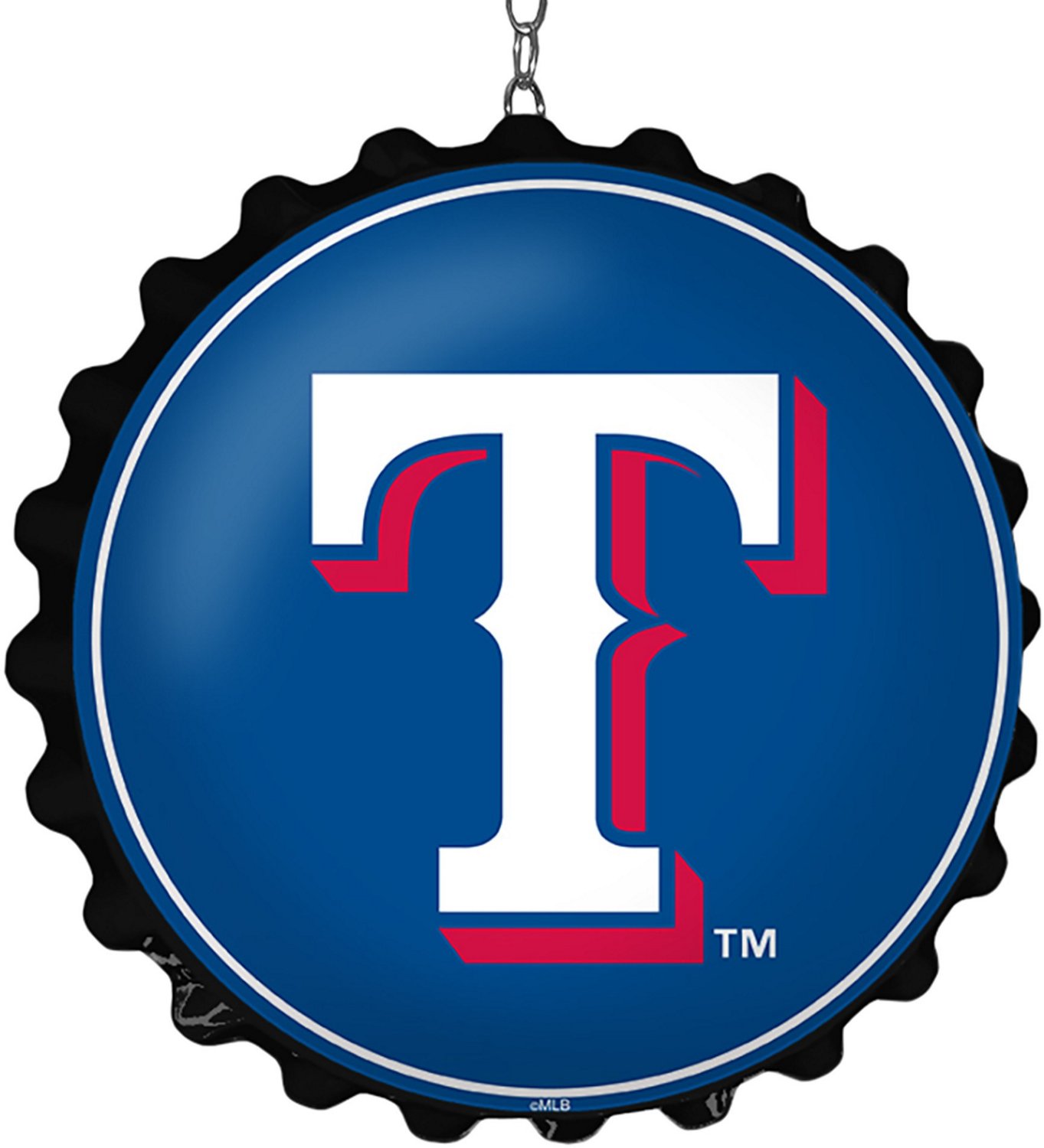 The Fan-Brand Texas Rangers Double-Sided Bottle Cap Dangler | Academy