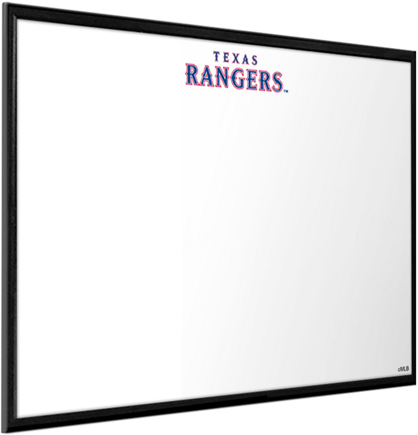 The Fan-Brand Texas Rangers Wordmark Framed Dry Erase Wall Sign | Academy