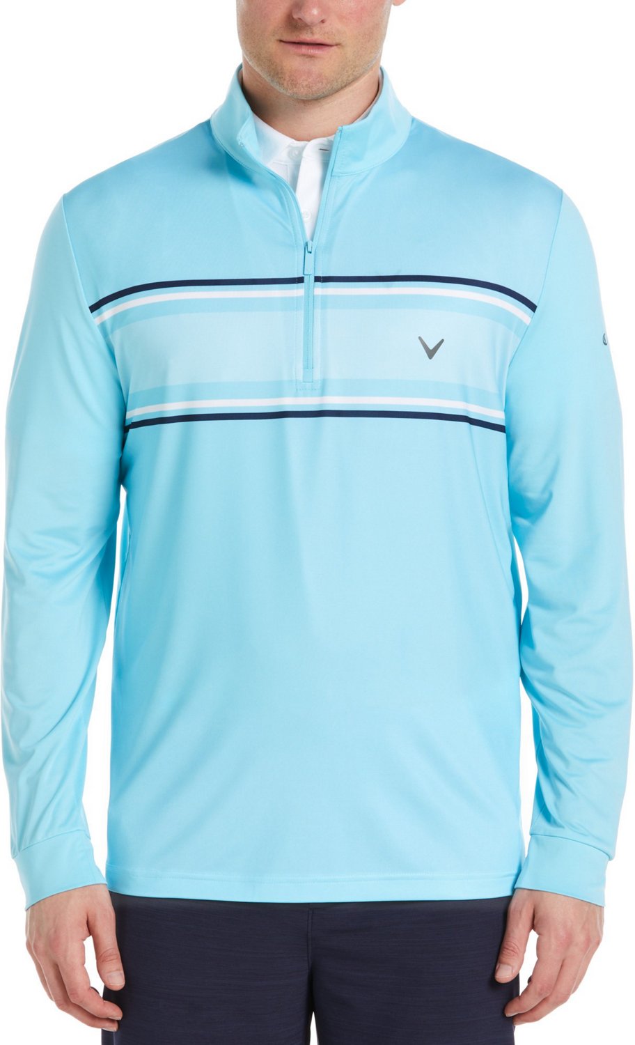 Callaway Men's Ottoman Printed Sun Protection Long Sleeve Golf Shirt ...