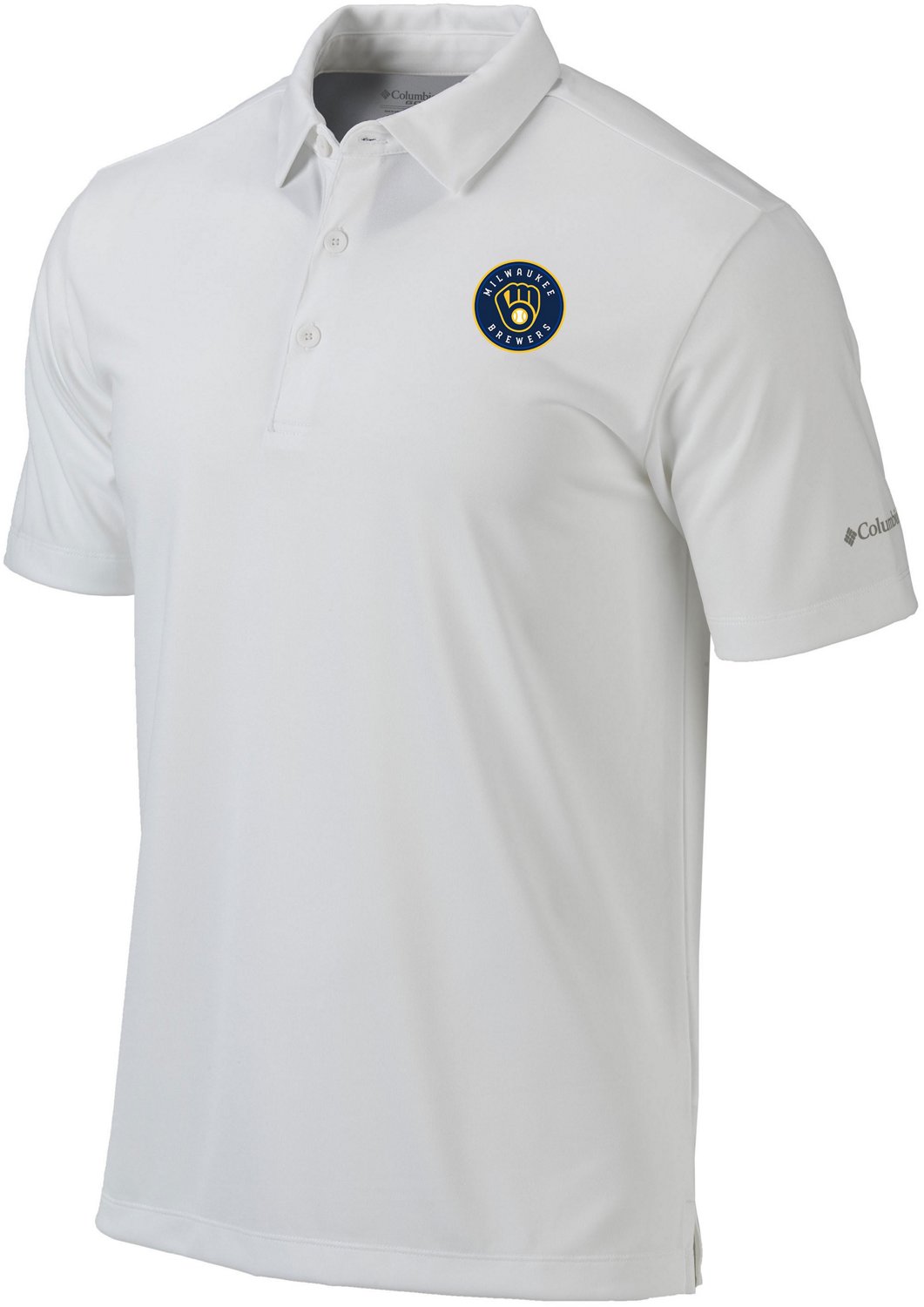 Columbia Sportswear Men's Milwaukee Brewers Omni-Wick Drive Polo Shirt ...