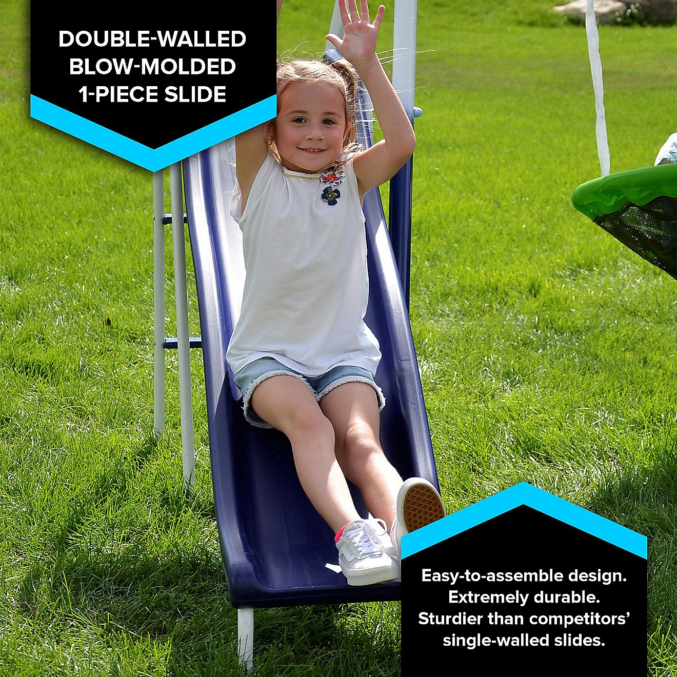 Sportspower Rosemead Metal Swing and Slide Set | Academy Sportspower Rosemead Metal Swing and Slide Set | Academy