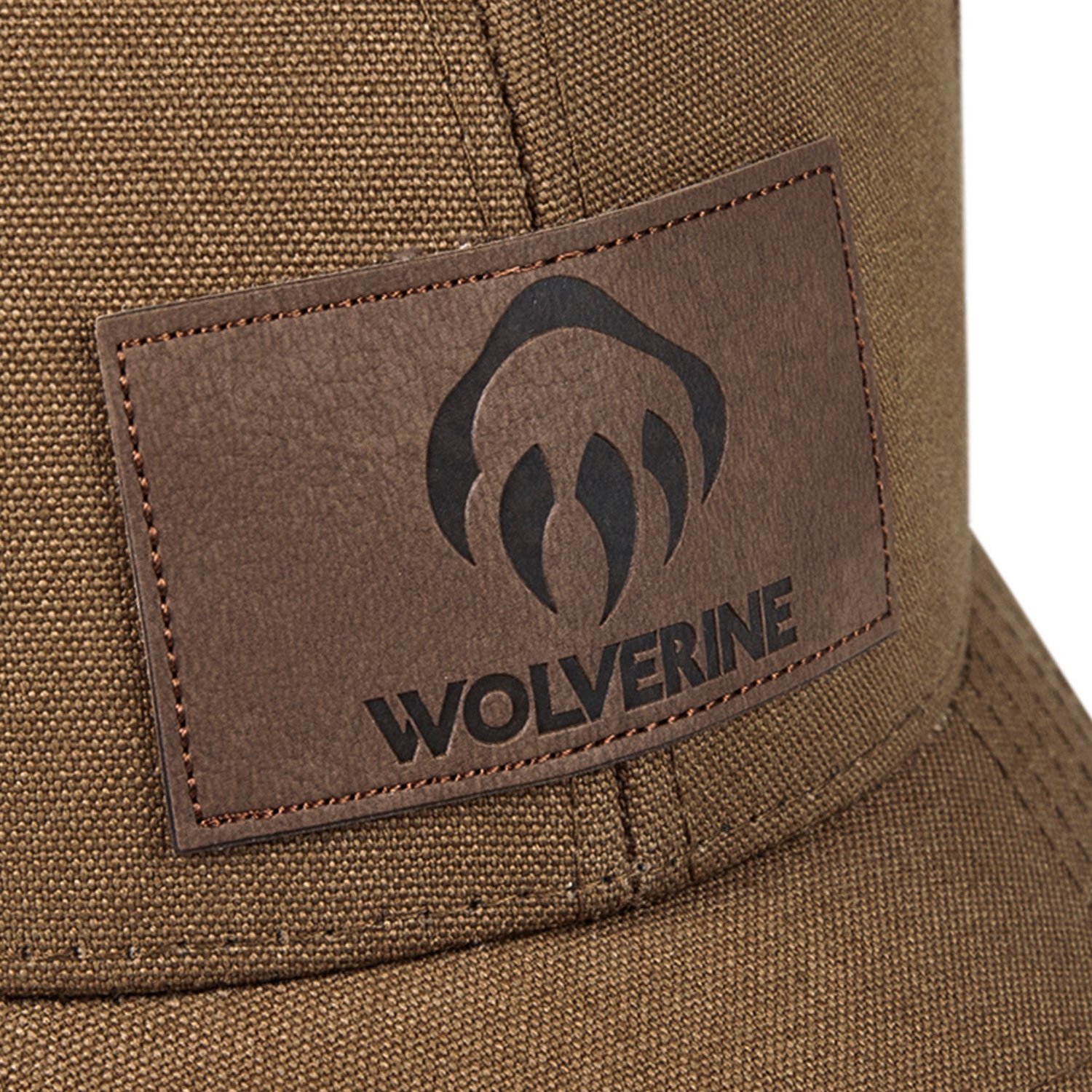 Wolverine Adults' Leather Patch Heavy Duty Canvas Adjustable Cap | Academy
