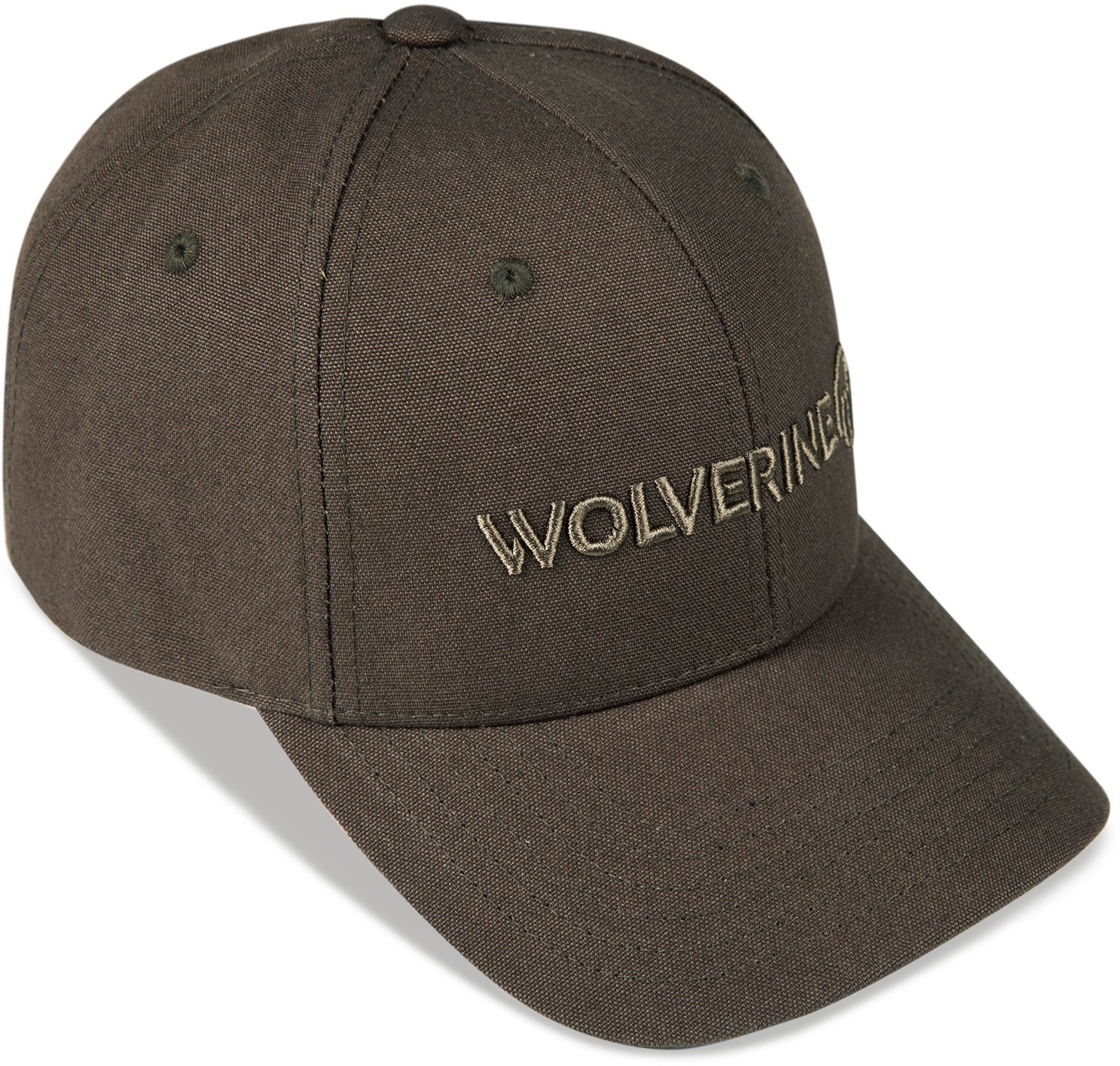 Wolverine Adults' Embroidered Heavy Duty Canvas Logo Adjustable Cap ...