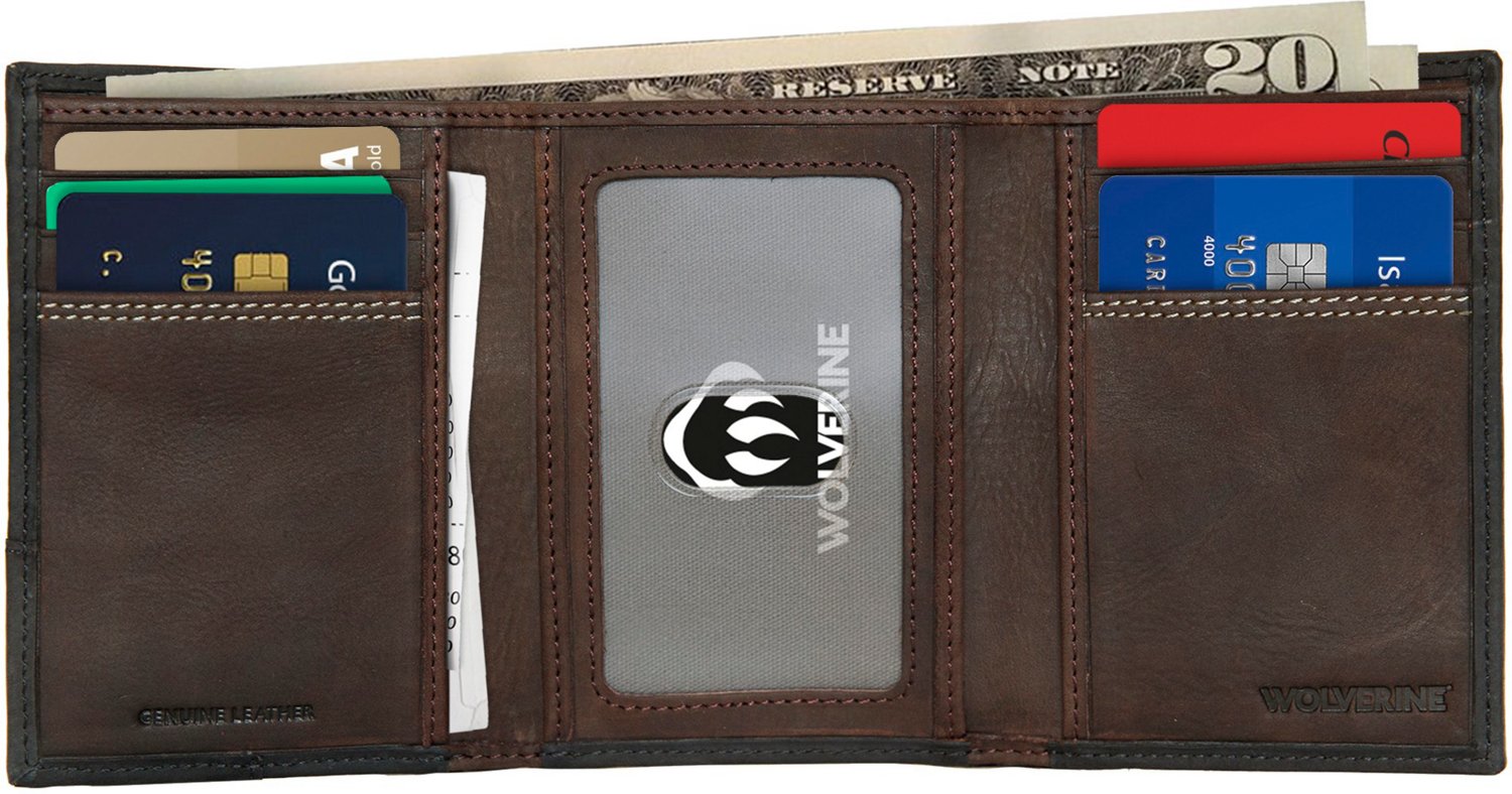 Wolverine Adults' I-90 Durashock Trifold Wallet | Academy