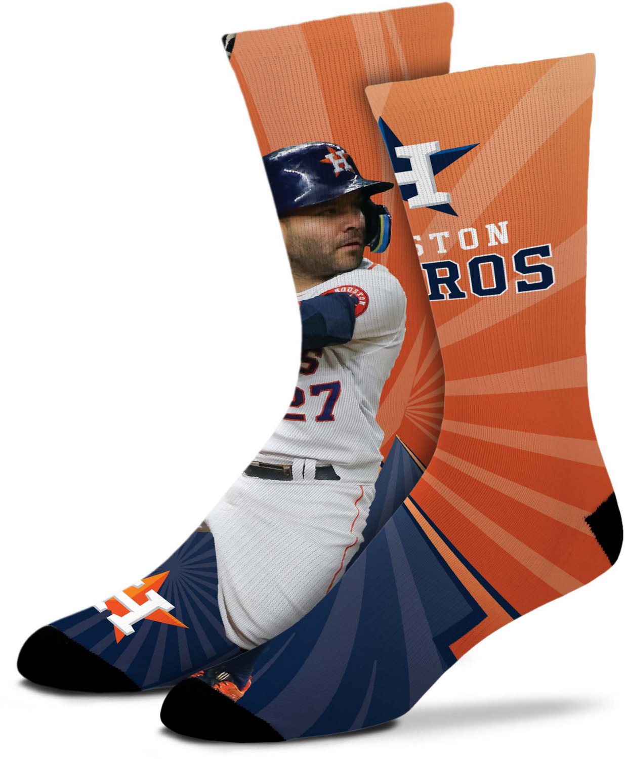 For Bare Feet Kids' Houston Astros Jose Altuve 27 Record Breaker Crew ...