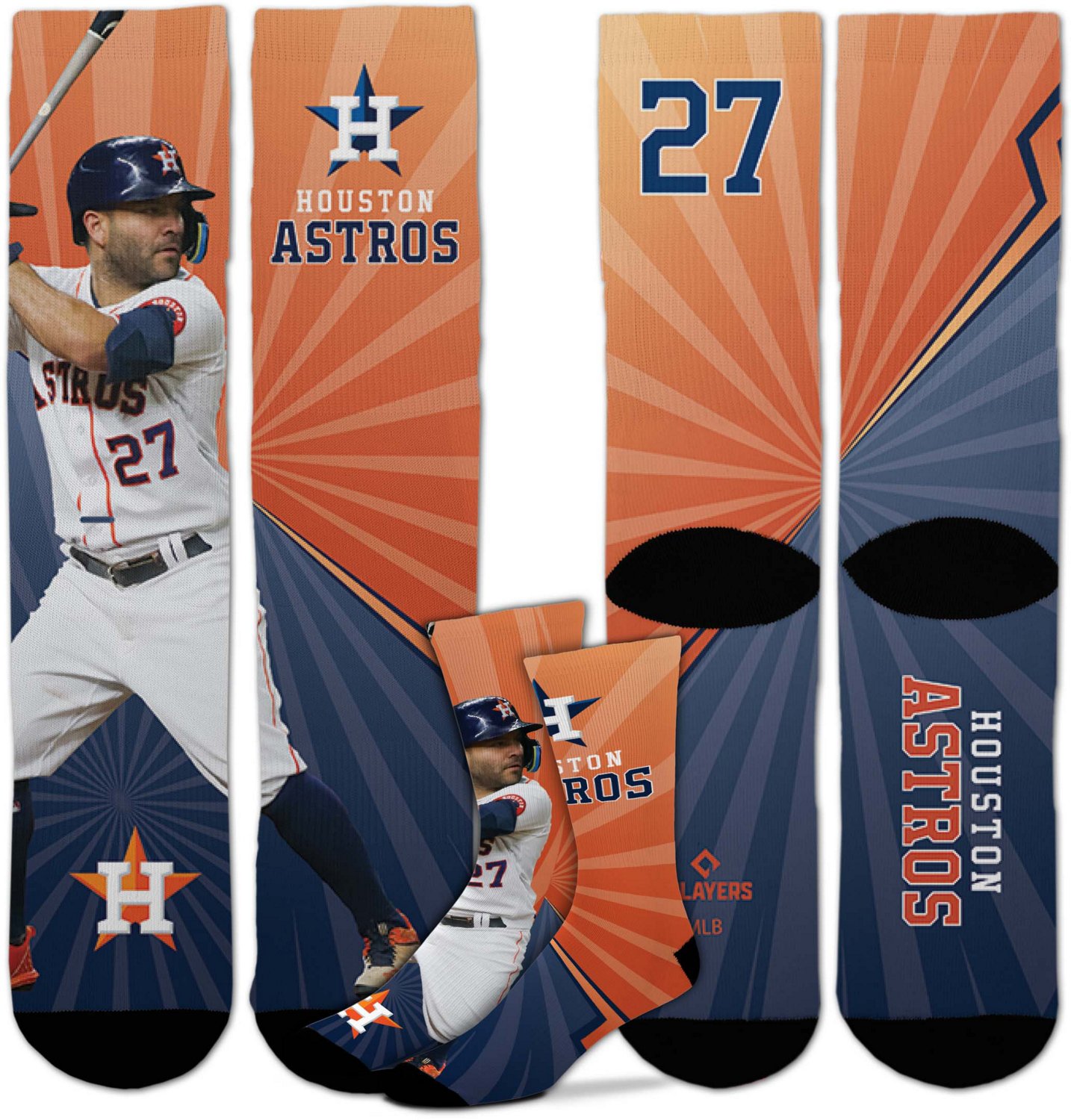 For Bare Feet Adults' Houston Astros Jose Altuve 27 Record Breaker Crew ...