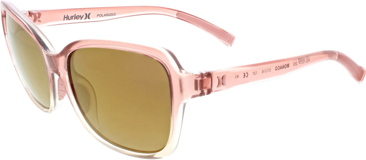 Hurley Women's Monaco Rubberized Polarized Floating Frame Sunglasses | Academy
