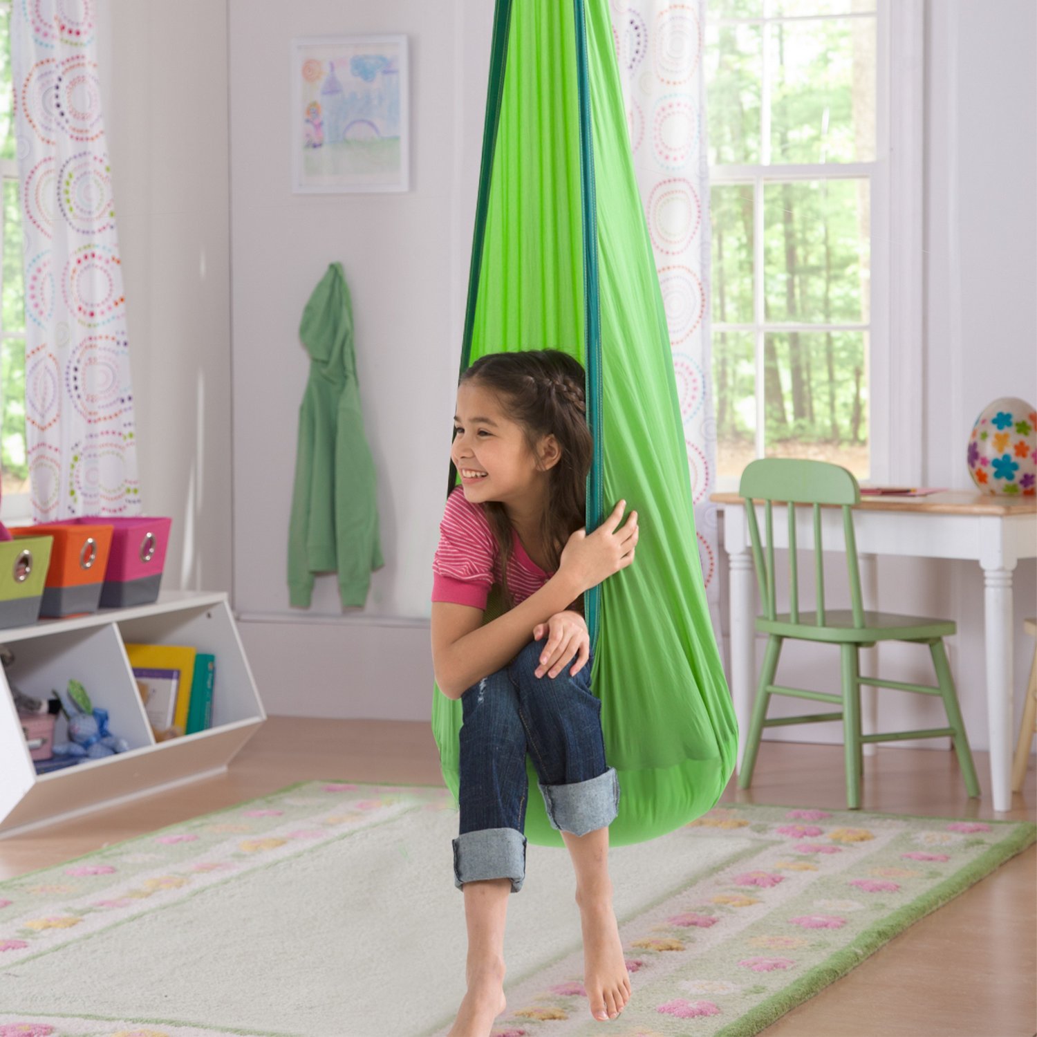 HearthSong HugglePod Lite Nylon Hanging Chair | Academy
