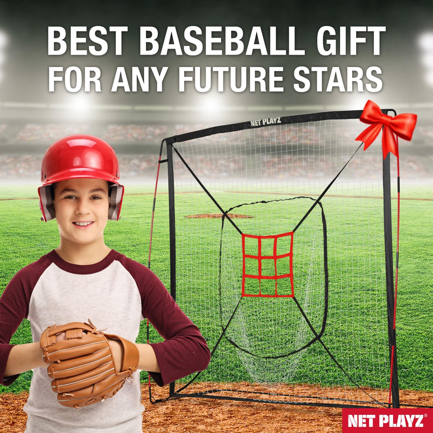 NetPlayz 7 ft x 7 ft Baseball Hitting/Pitching Net | Academy