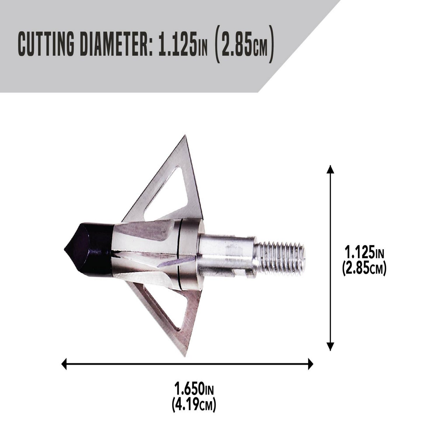 Allen Company Velox Ballistic Stainless Steel Three-Blade Archery ...