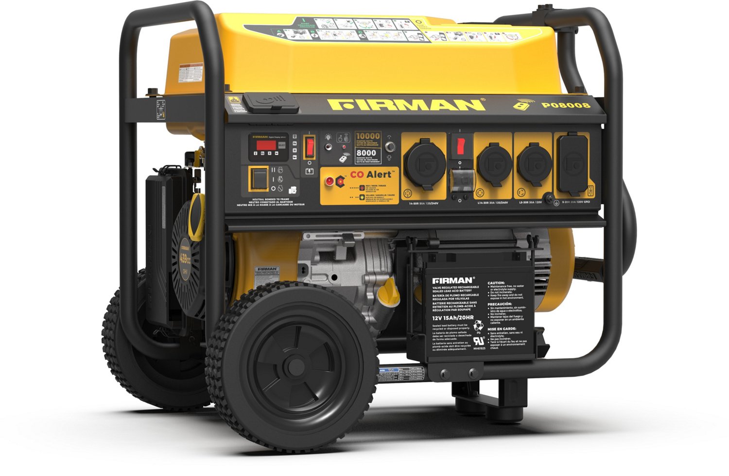 Firman 10,000-8,000 Watts 120/240V Gas Portable Generator | Academy