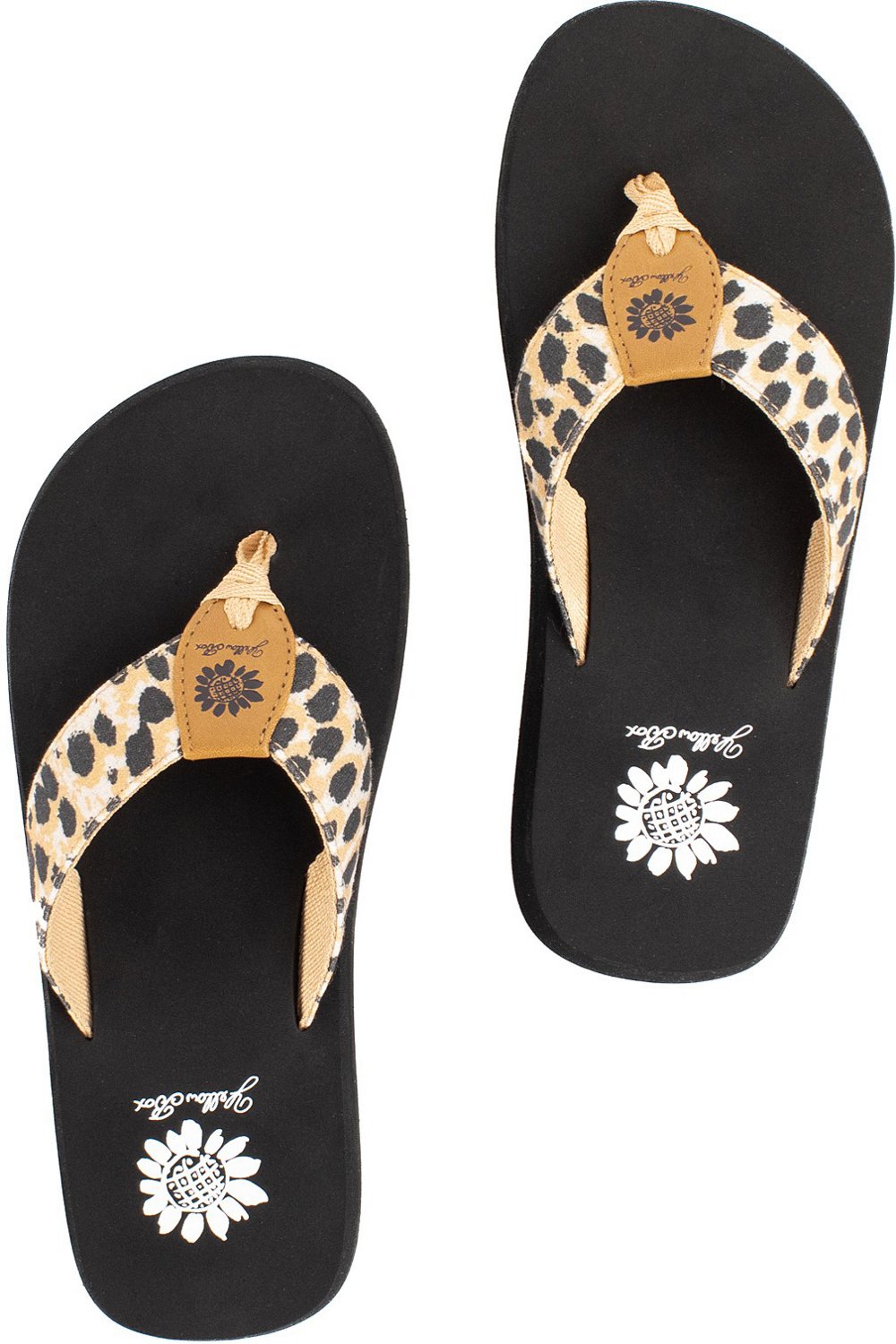 Yellow Box Women's Finwick Cheetah Flip Flops | Academy