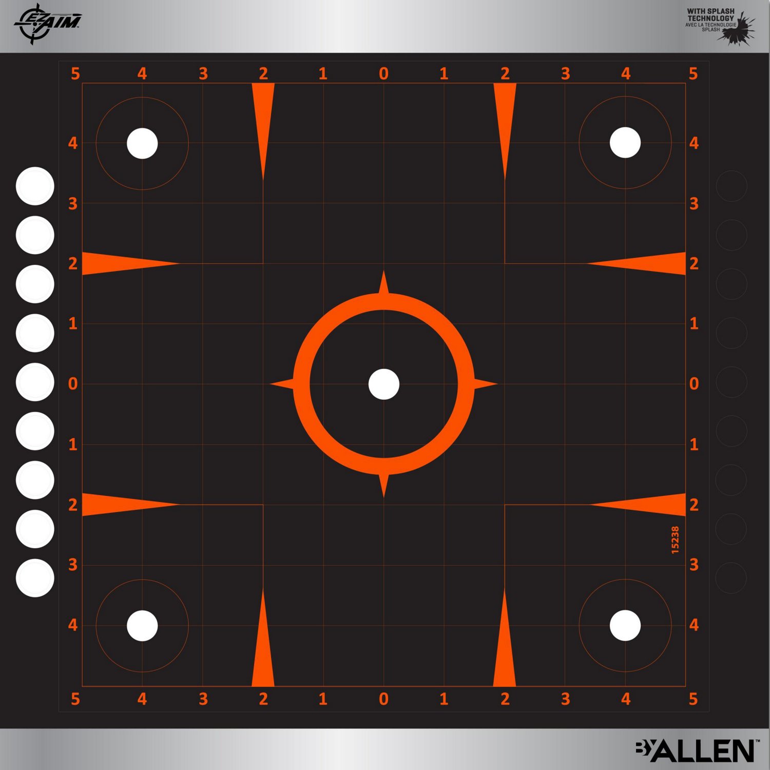 Allen Company EZ Aim 12in Splash Reactive Adhesive Sight-In GridPaper ...