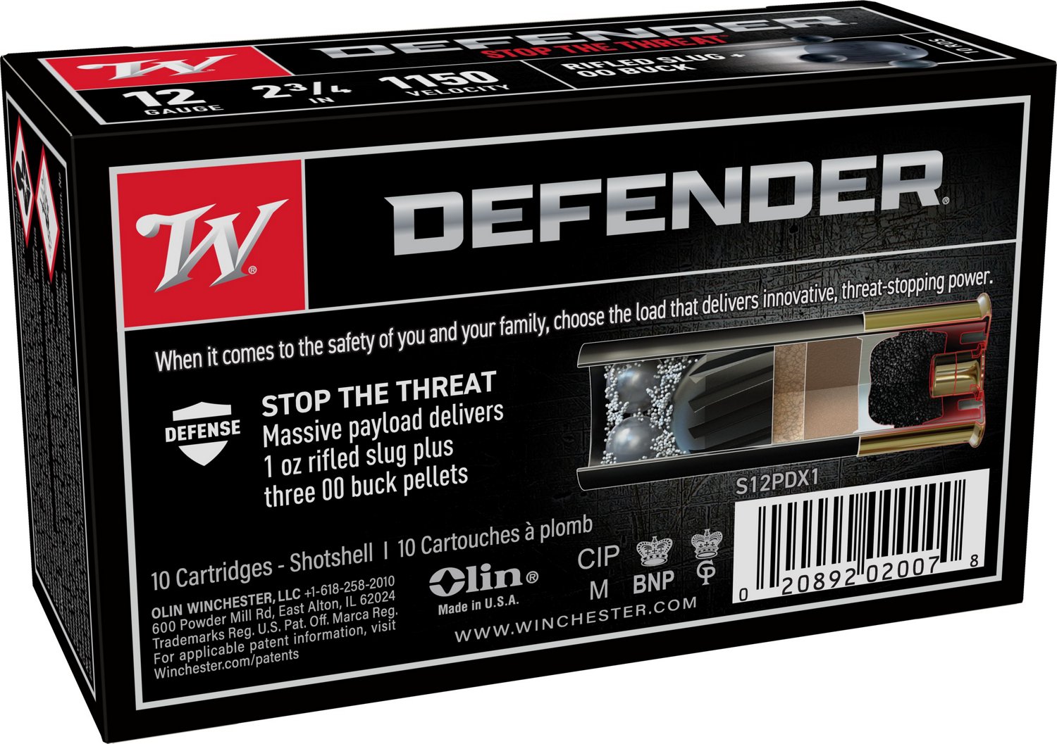Winchester PDX1 12 Gauge Shotshells - 10 Rounds | Academy