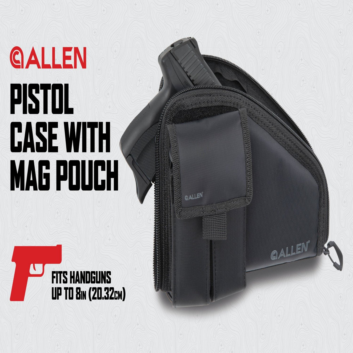 Allen Company Compact 8 in Pistol Case with Mag Pouch | Academy