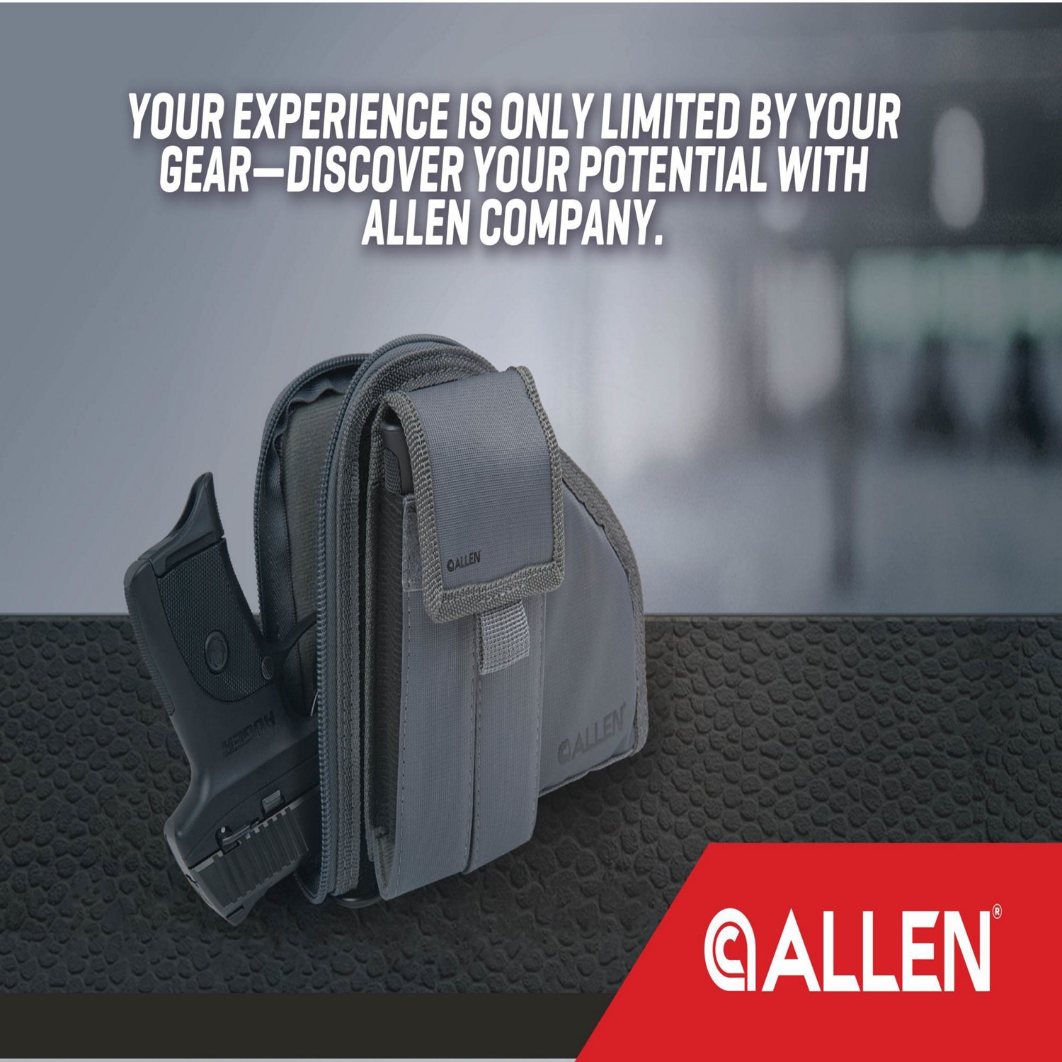 Allen Company Compact 8 in Pistol Case with Mag Pouch | Academy