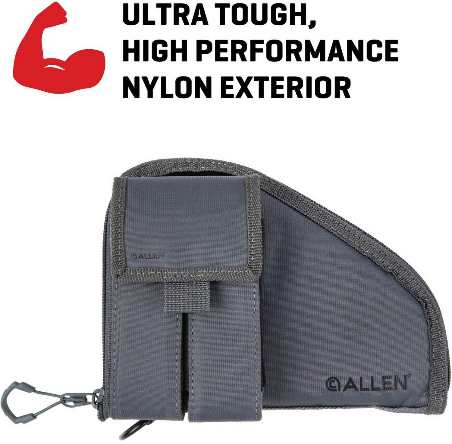 Allen Company Compact 8 in Pistol Case with Mag Pouch | Academy