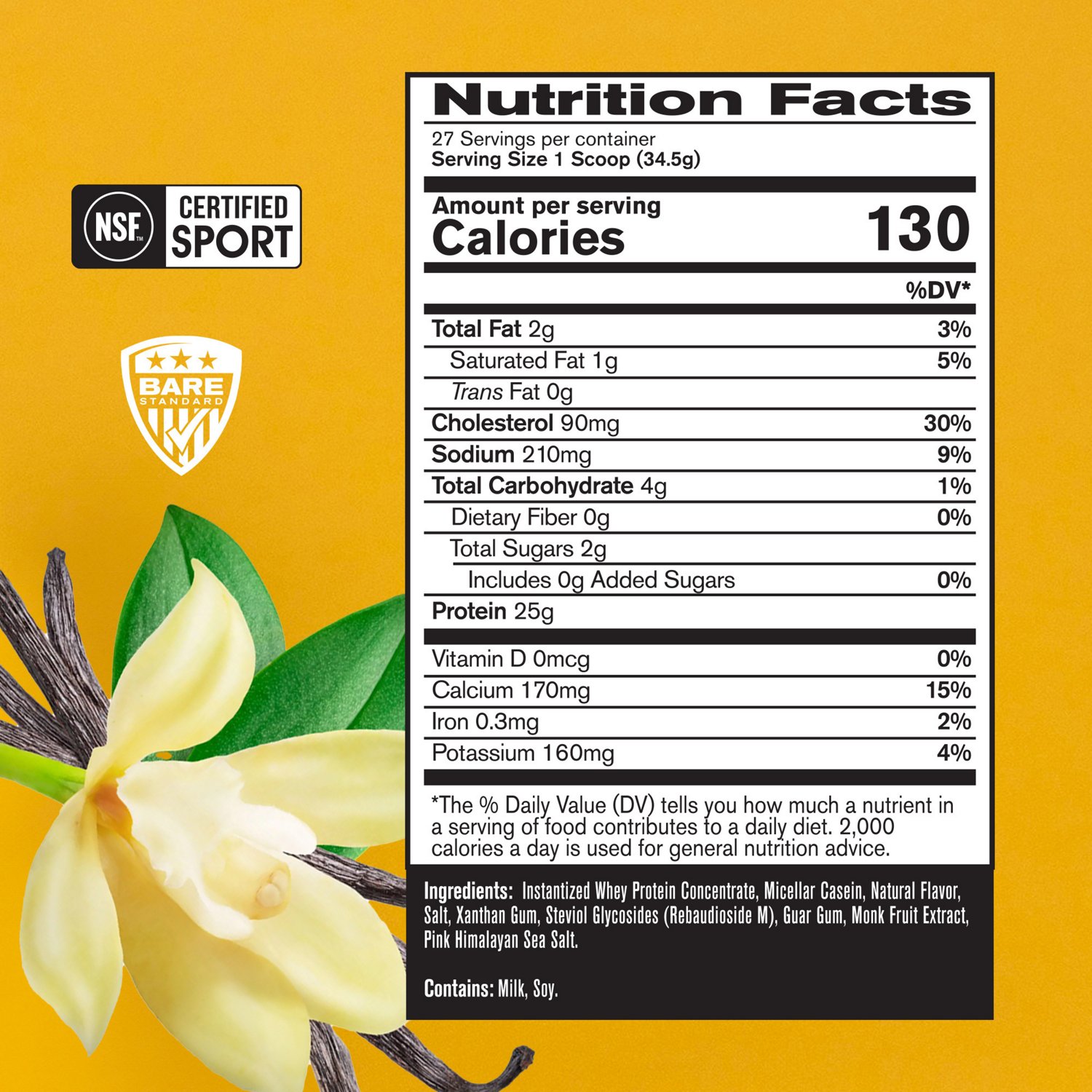 BPN Bare Performance Nutrition Whey Protein Powder Supplement | Academy