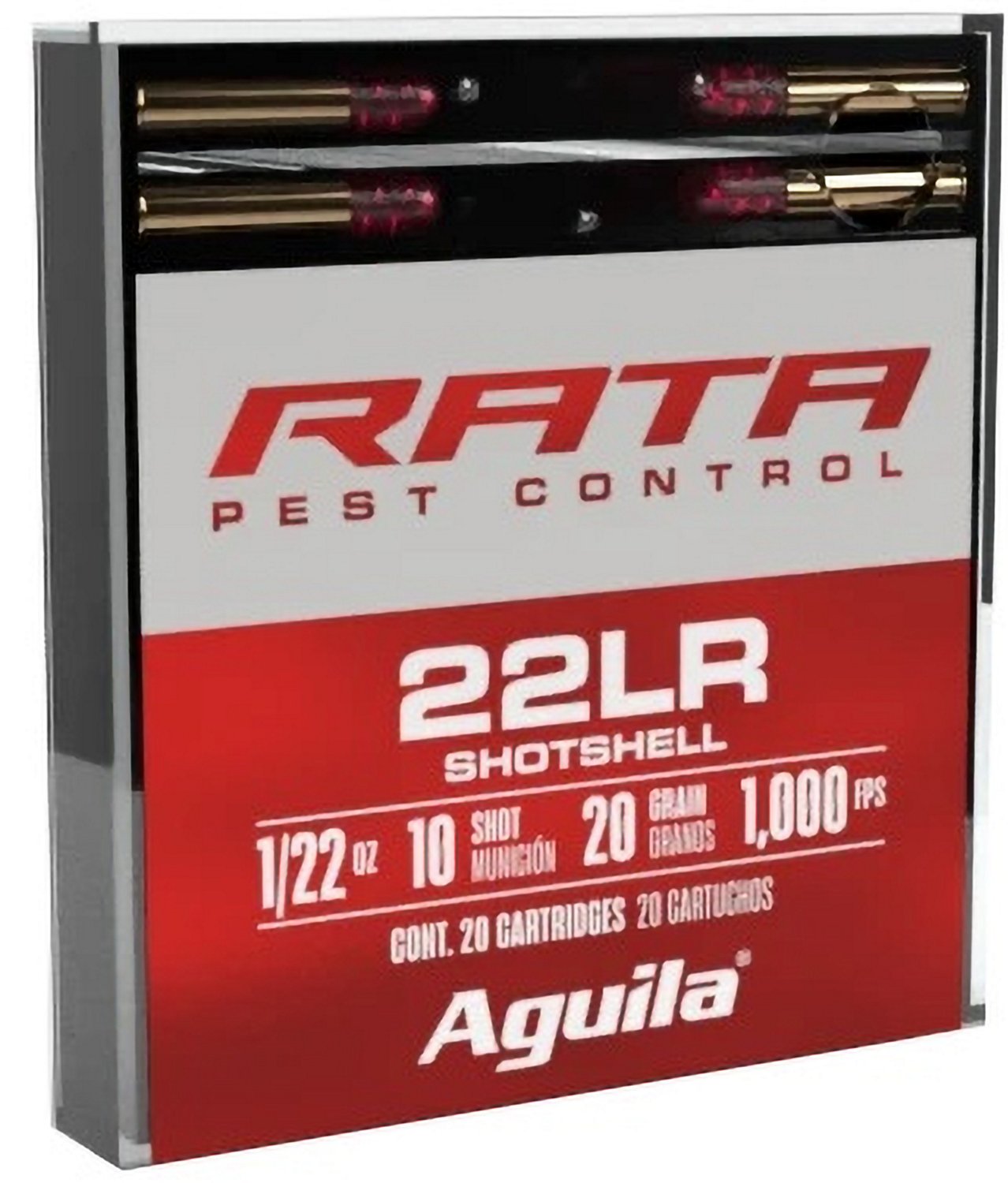 Aguila Ammunition 22LR RATA 20-Grains 10 Shot Shotgun Ammunition - 20 ...