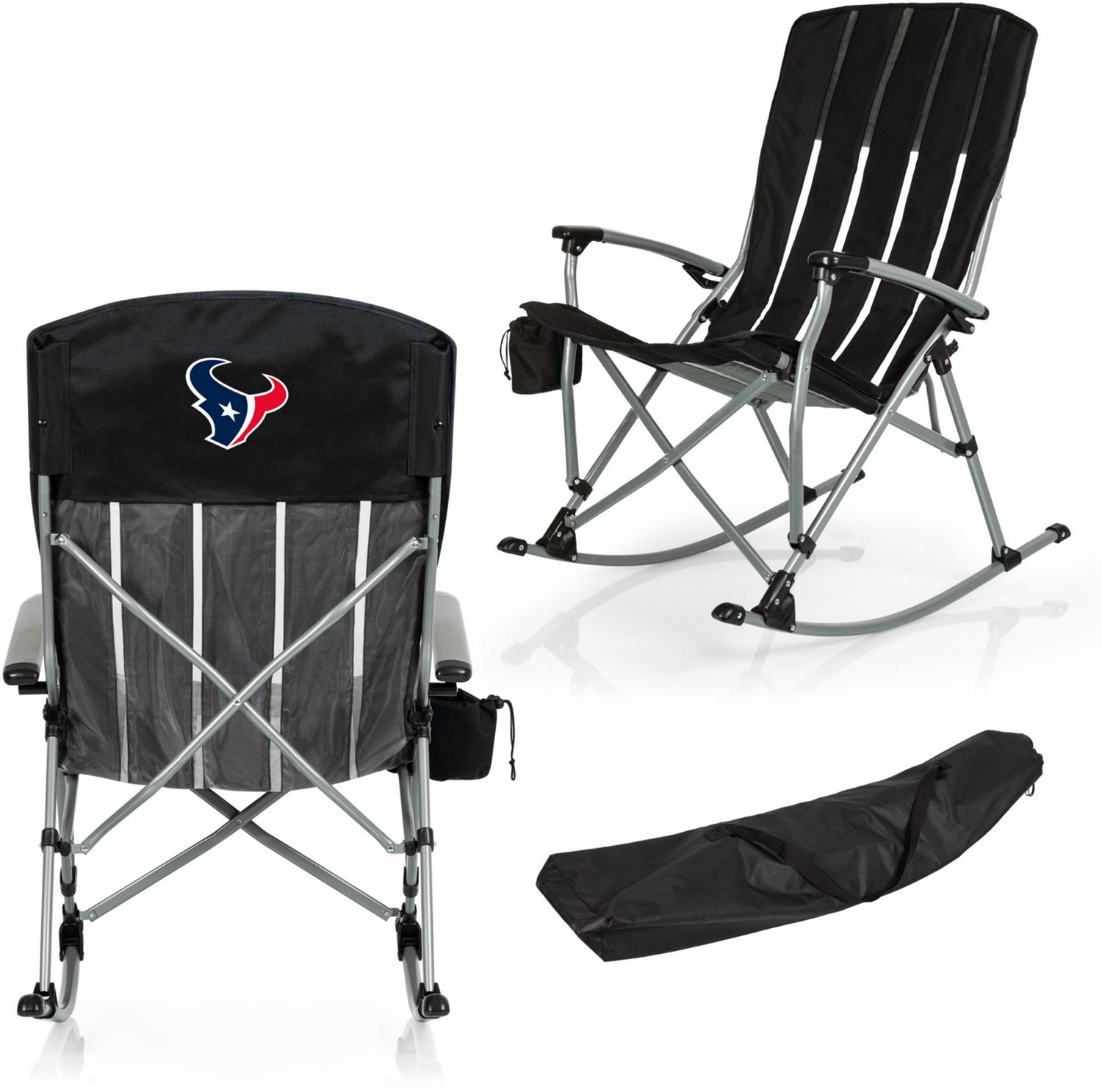 Picnic Time Houston Texans Outdoor Rocking Camp Chair | Academy