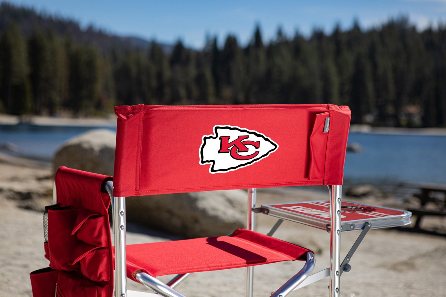 Picnic Time Kansas City Chiefs Sports Chair with Side Table | Academy