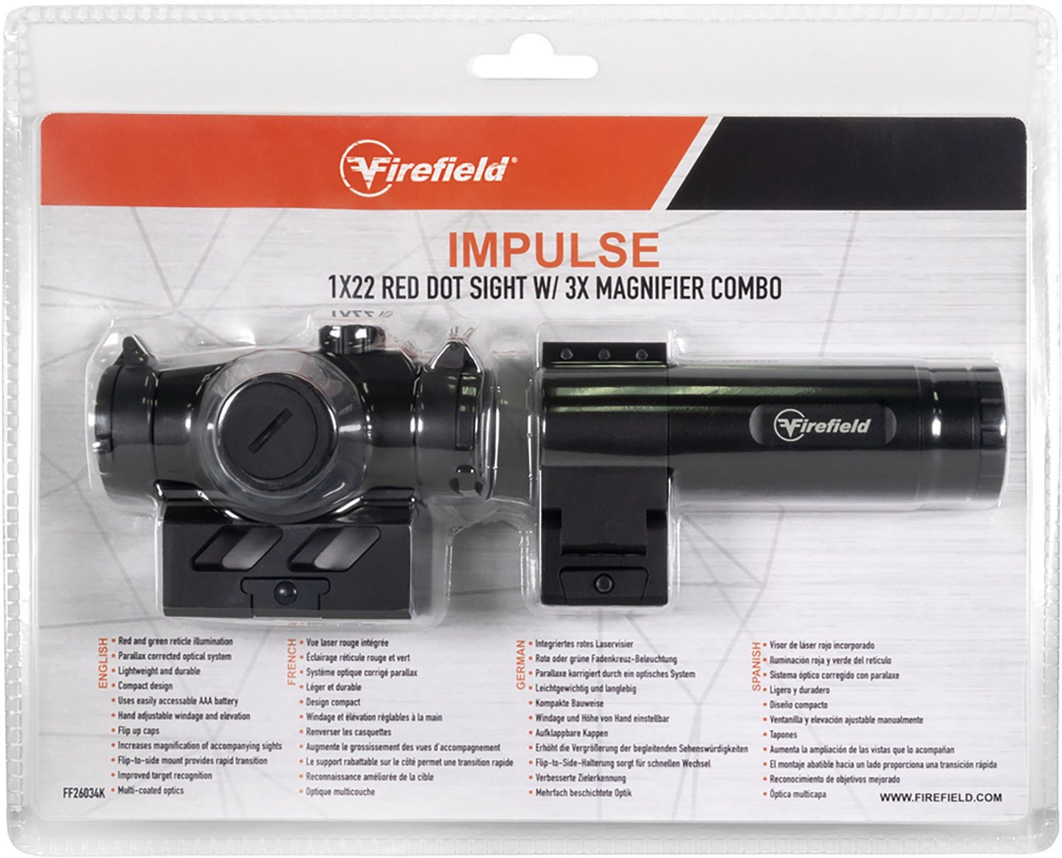 Firefield Impulse Combo Red Dot/Mag 3x Rangefinder | Academy