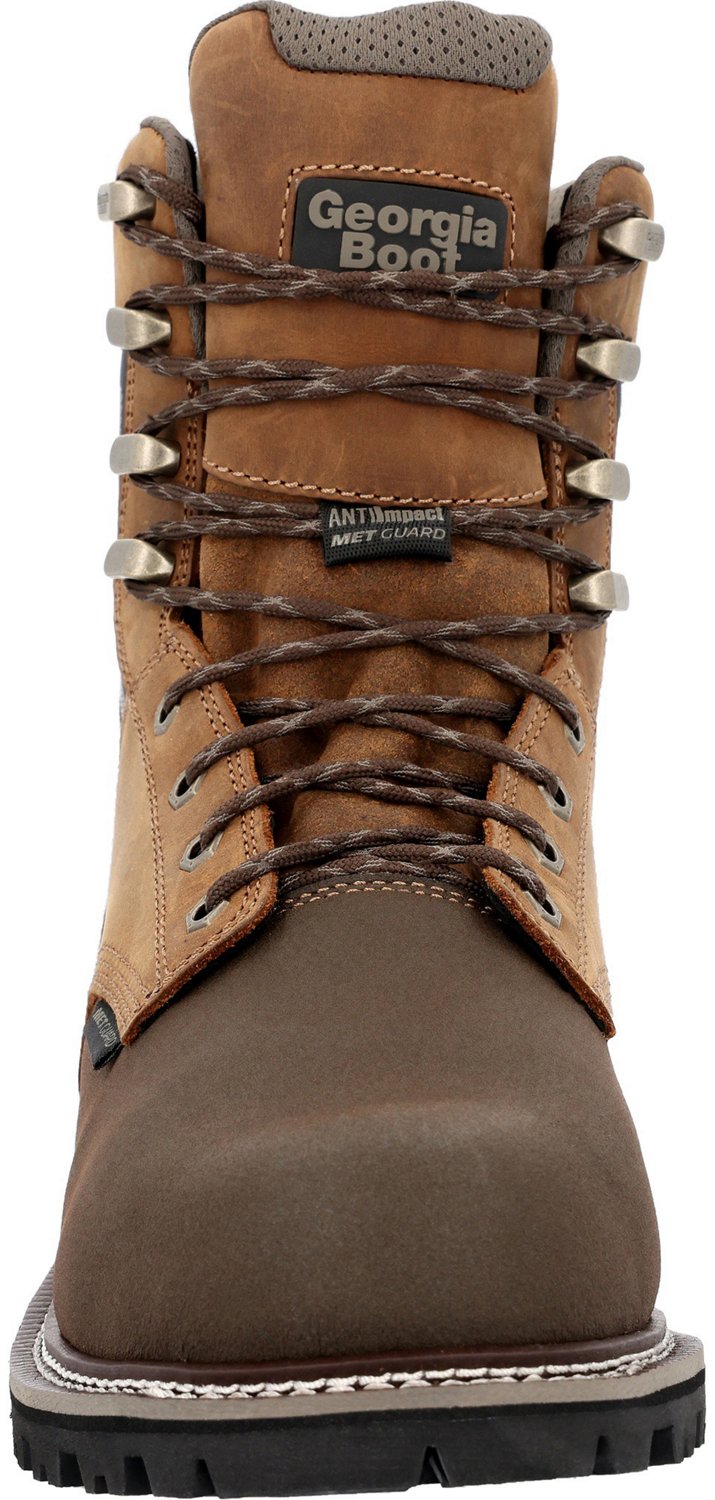 Georgia Men's Brute 8 in Met Guard Boots | Academy