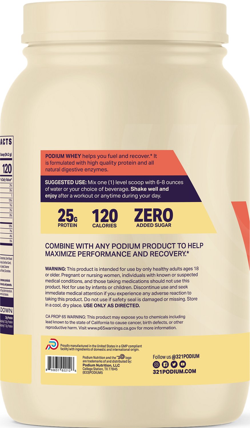 Podium 2lbs Whey Protein | Academy