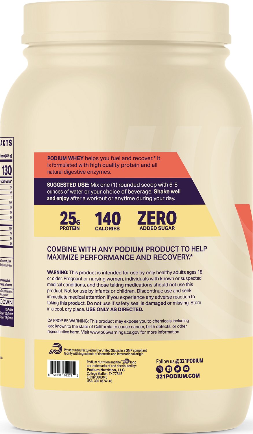 Podium 2lbs Whey Protein | Academy