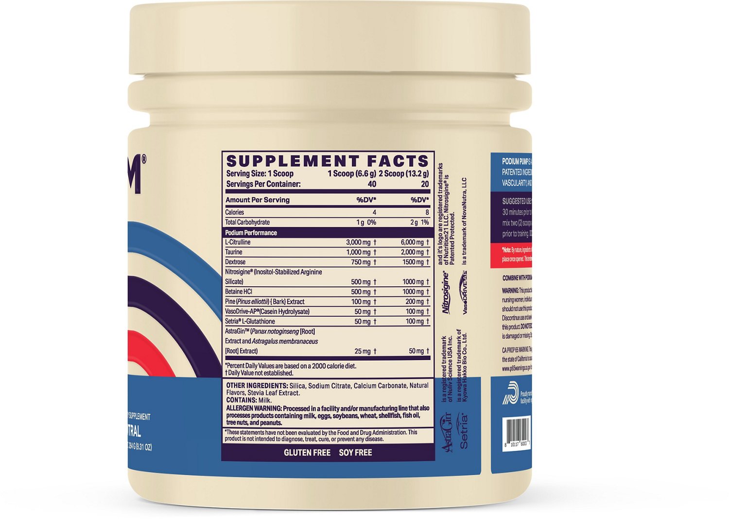 Podium Pump Neutral Dietary Supplement | Academy