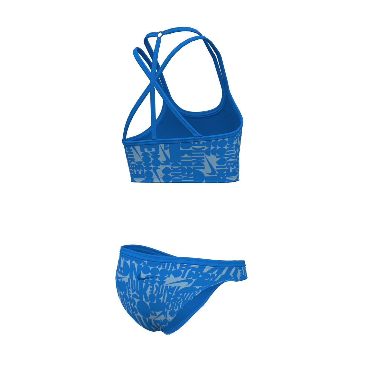 Nike Girls Retro Flow T Crossback Midkini Set Academy