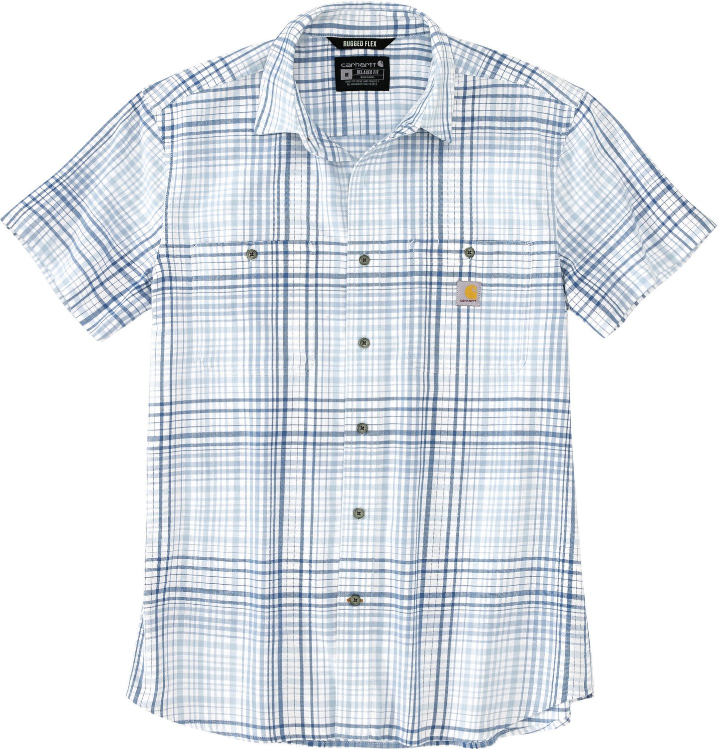 Carhartt Men's Rugged Flex Relaxed Fit Lightweight Plaid Button-Up ...