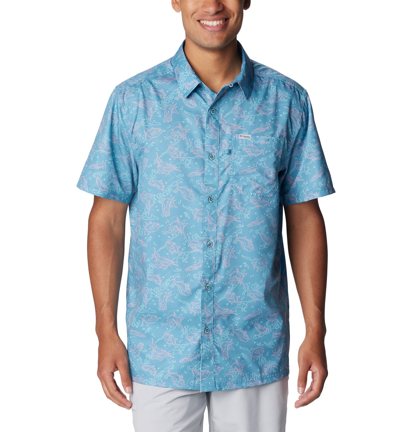 Columbia Sportswear Men's Super Slack Tide Camp Shirt | Academy