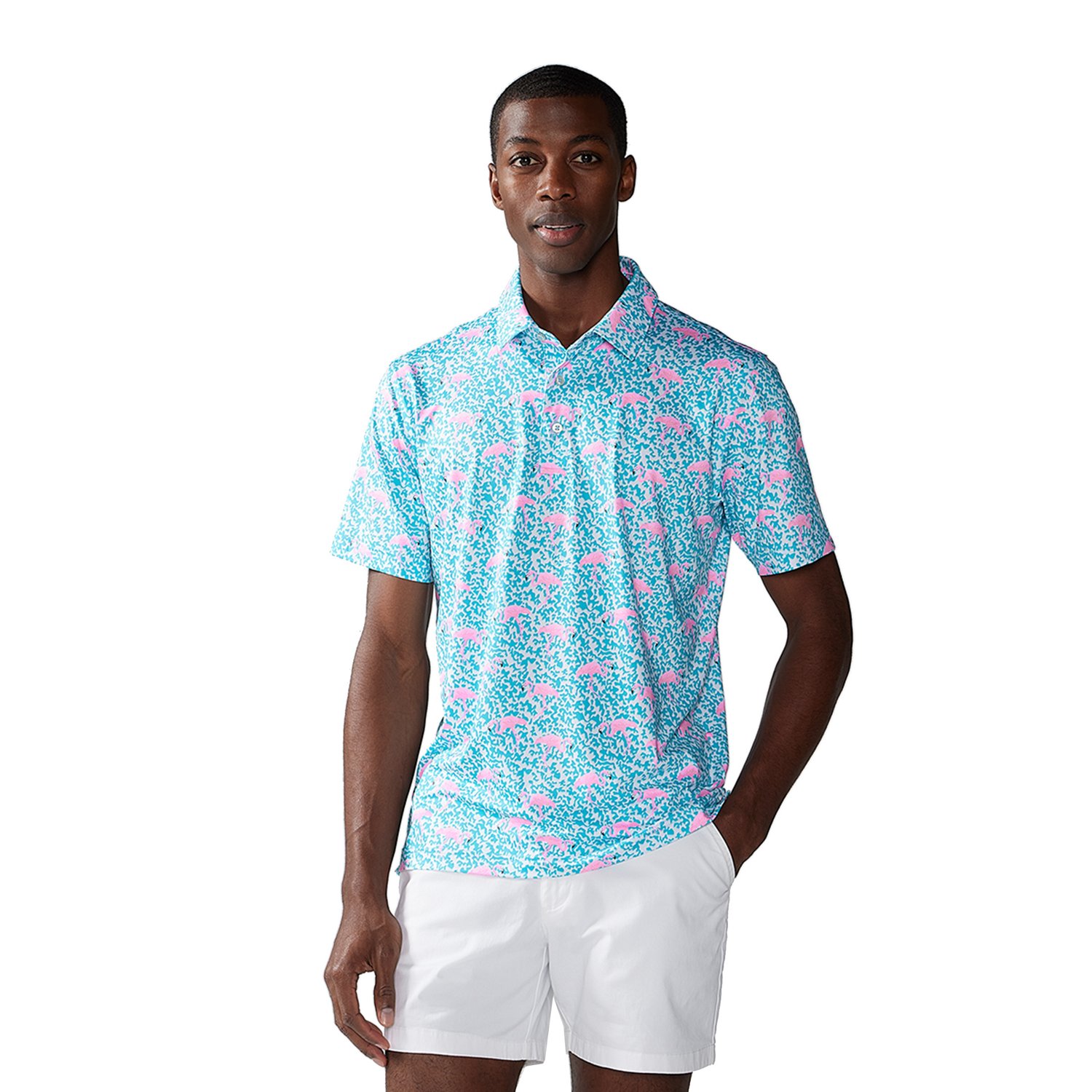Chubbies Men s The Domingo Performance Polo Shirt 2.0 Academy