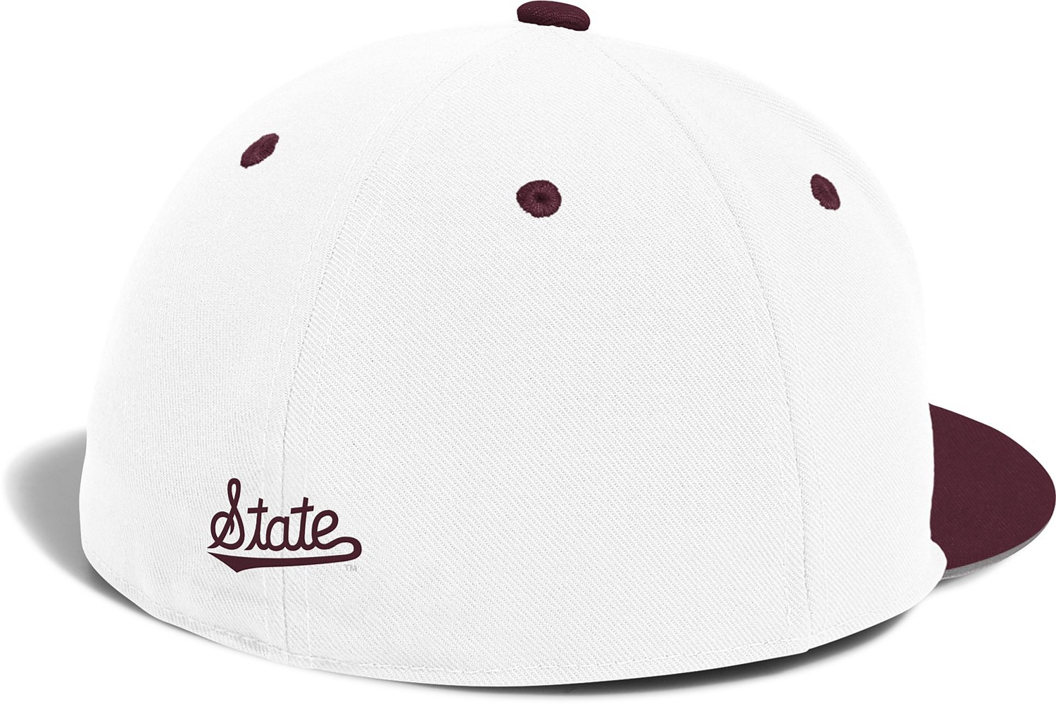 adidas Men's Mississippi State University Flatbill Fitted Baseball Cap ...
