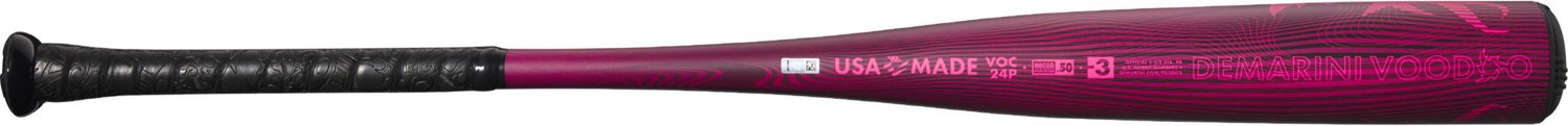 DeMarini 2024 Voodoo One Neon Pink BBCOR Baseball Bat (-3) | Academy