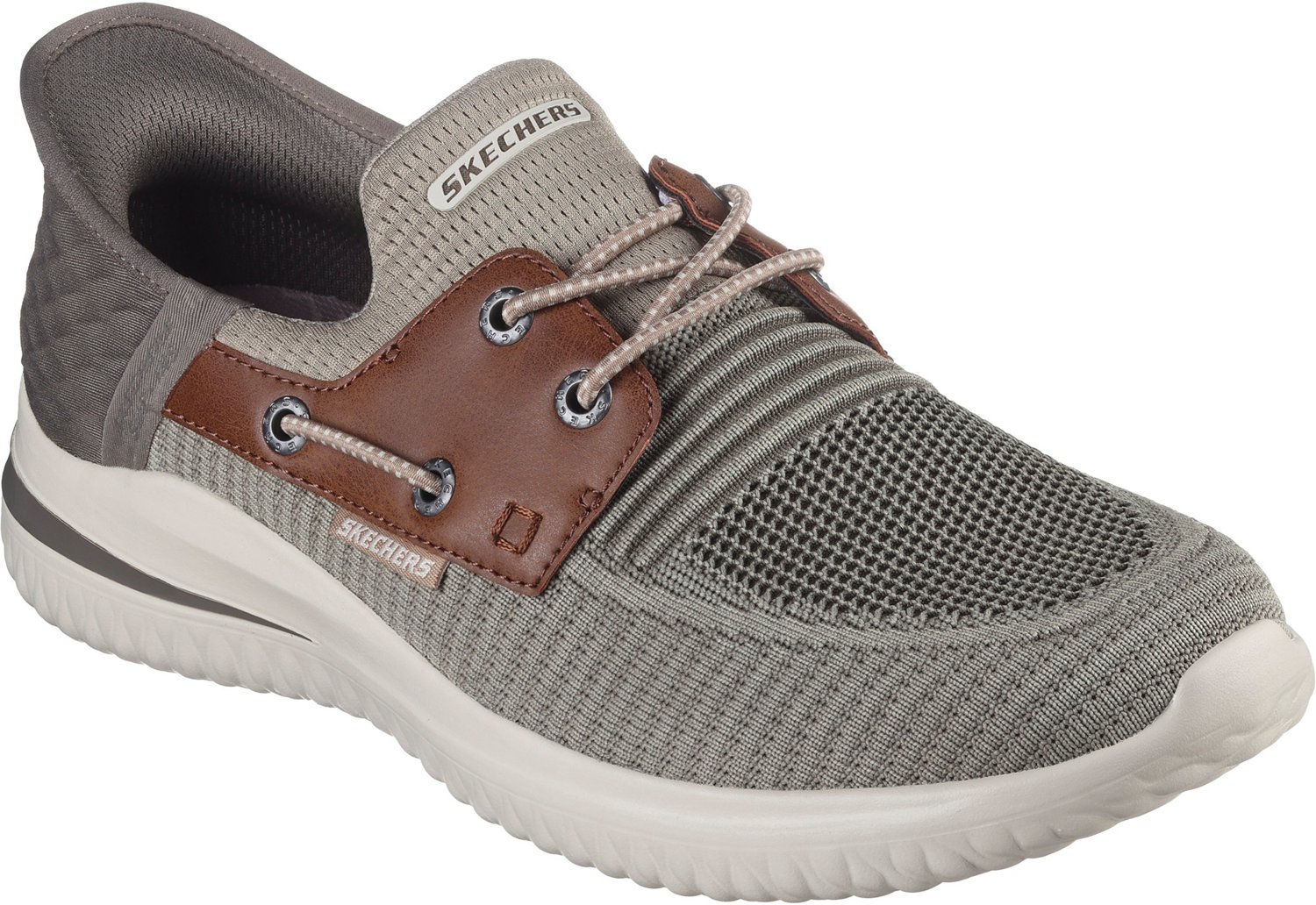 SKECHERS Men's Delson 3.0 Roth Bungee Slip-ins Boat Shoes | Academy