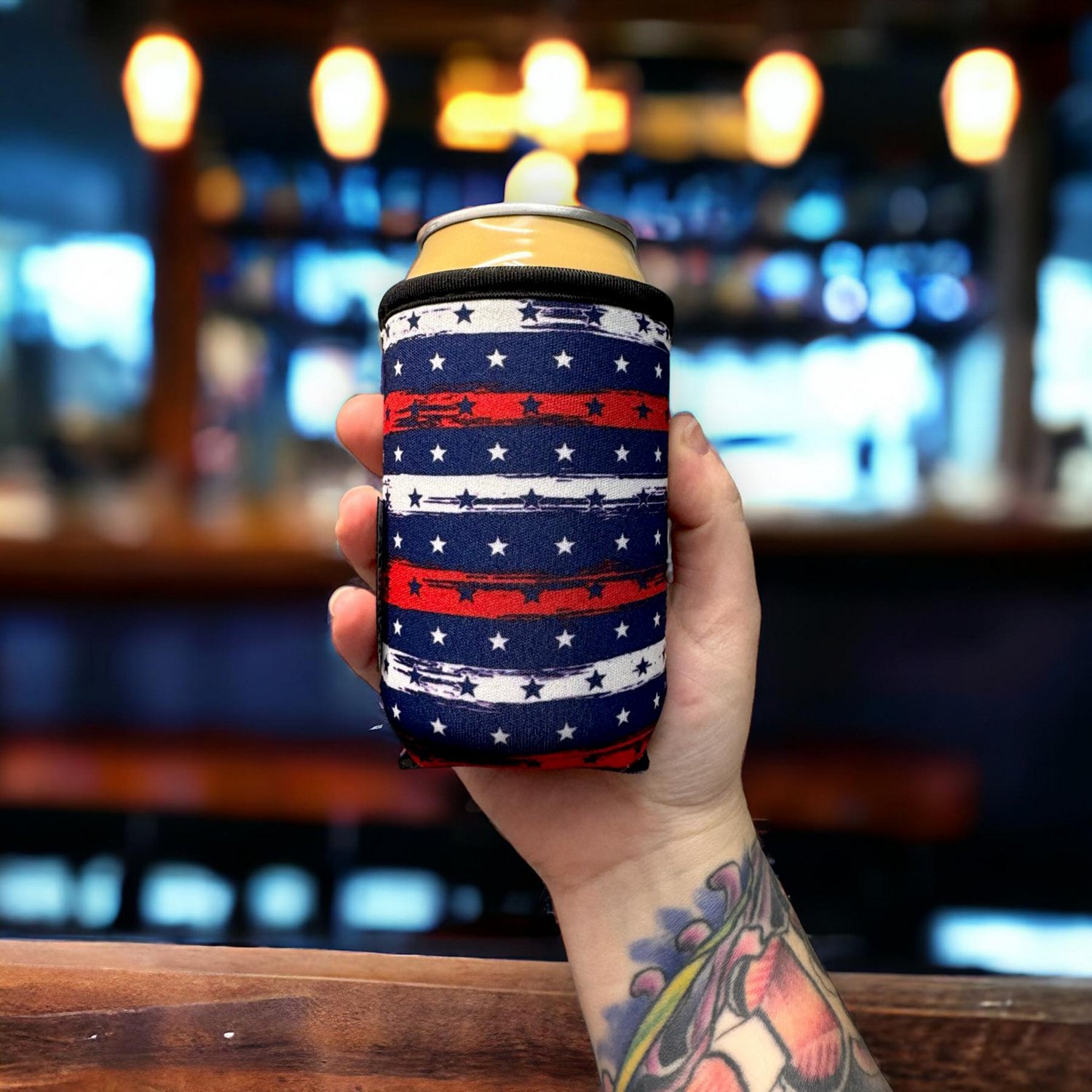 Lit Handlers Americana 12 oz Stubby Can Cooler Sleeve | Academy