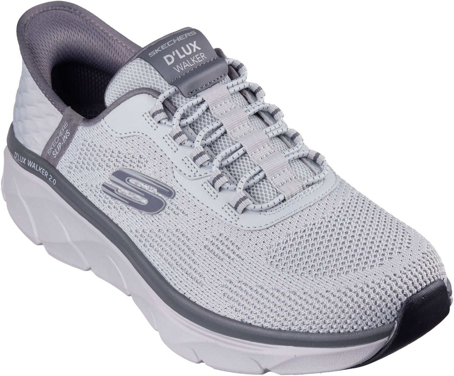 SKECHERS Men's D'Lux Walker 2.0 Rezinate Slip-In Relaxed Fit Shoes ...