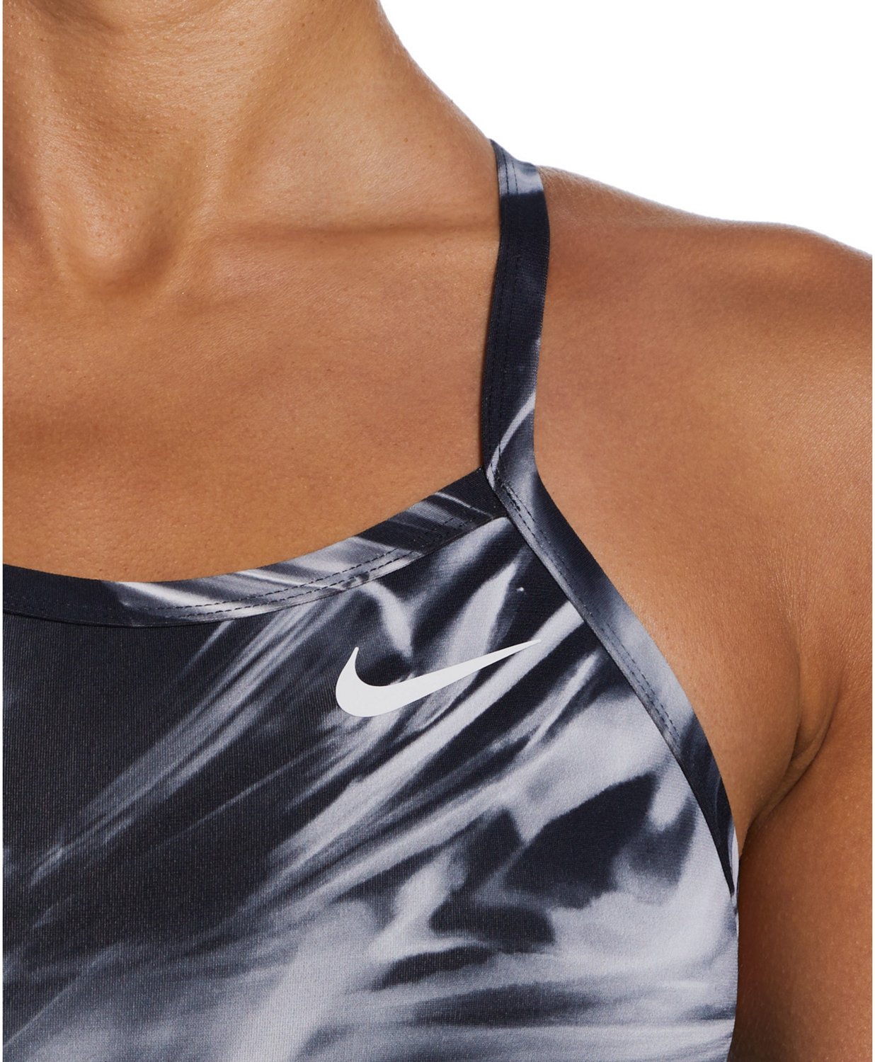 Nike Womens Hydrastrong Racerback One Piece Piece Swimsuit Academy