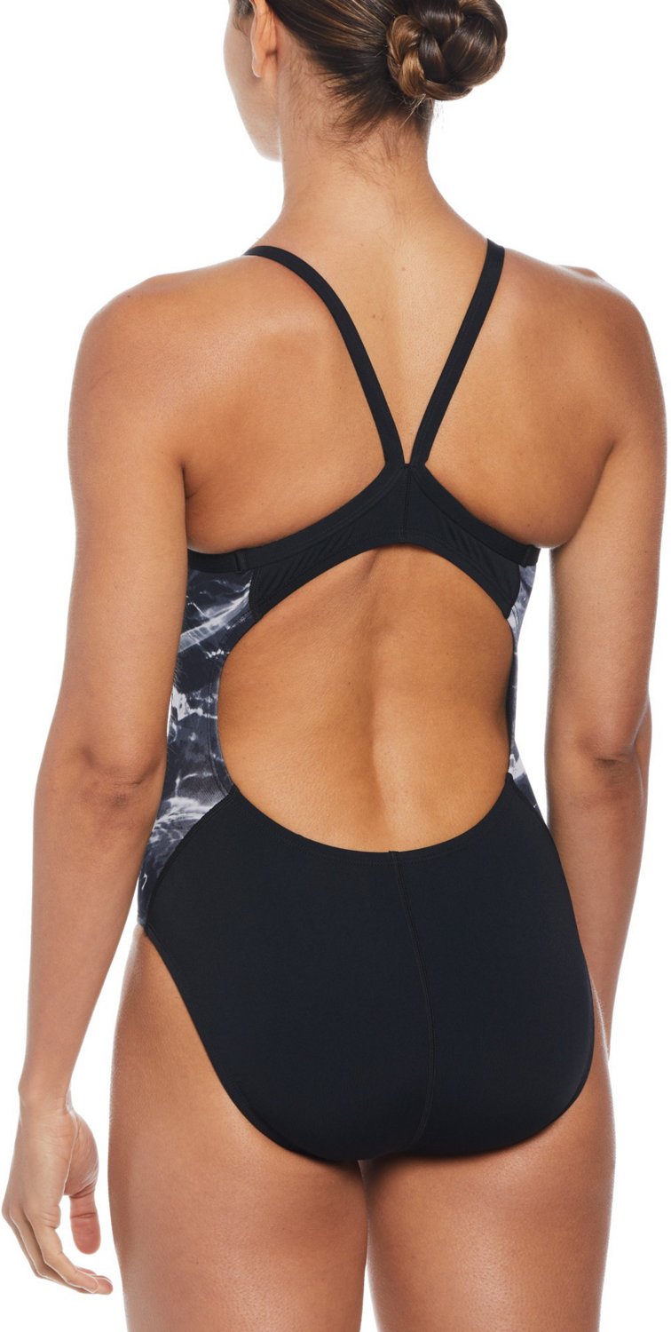 Nike Womens Hydrastrong Multi Print Racerback Splice One Piece