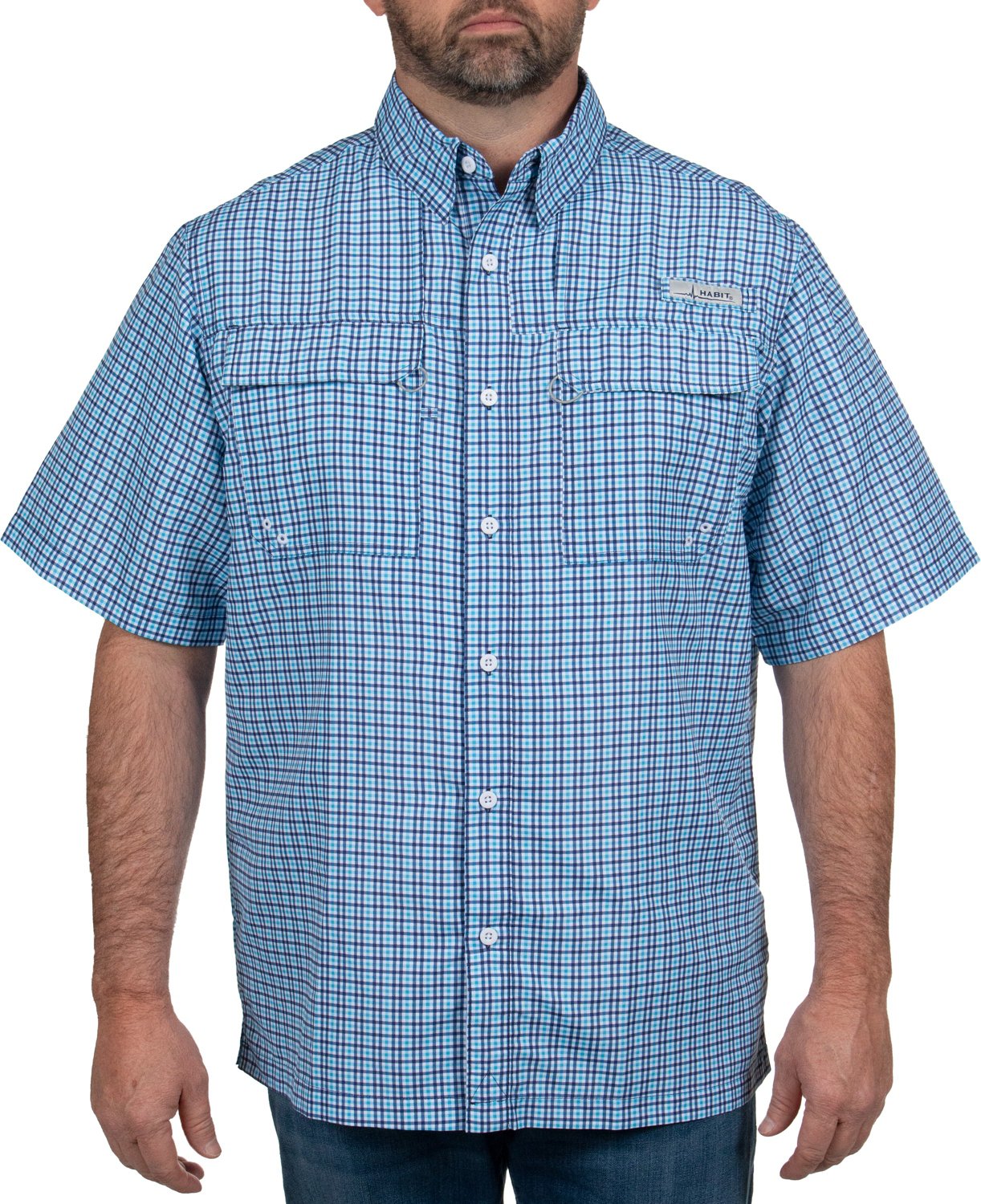 Habit Men's Skirr River Short Sleeve River Guide Fishing Shirt | Academy