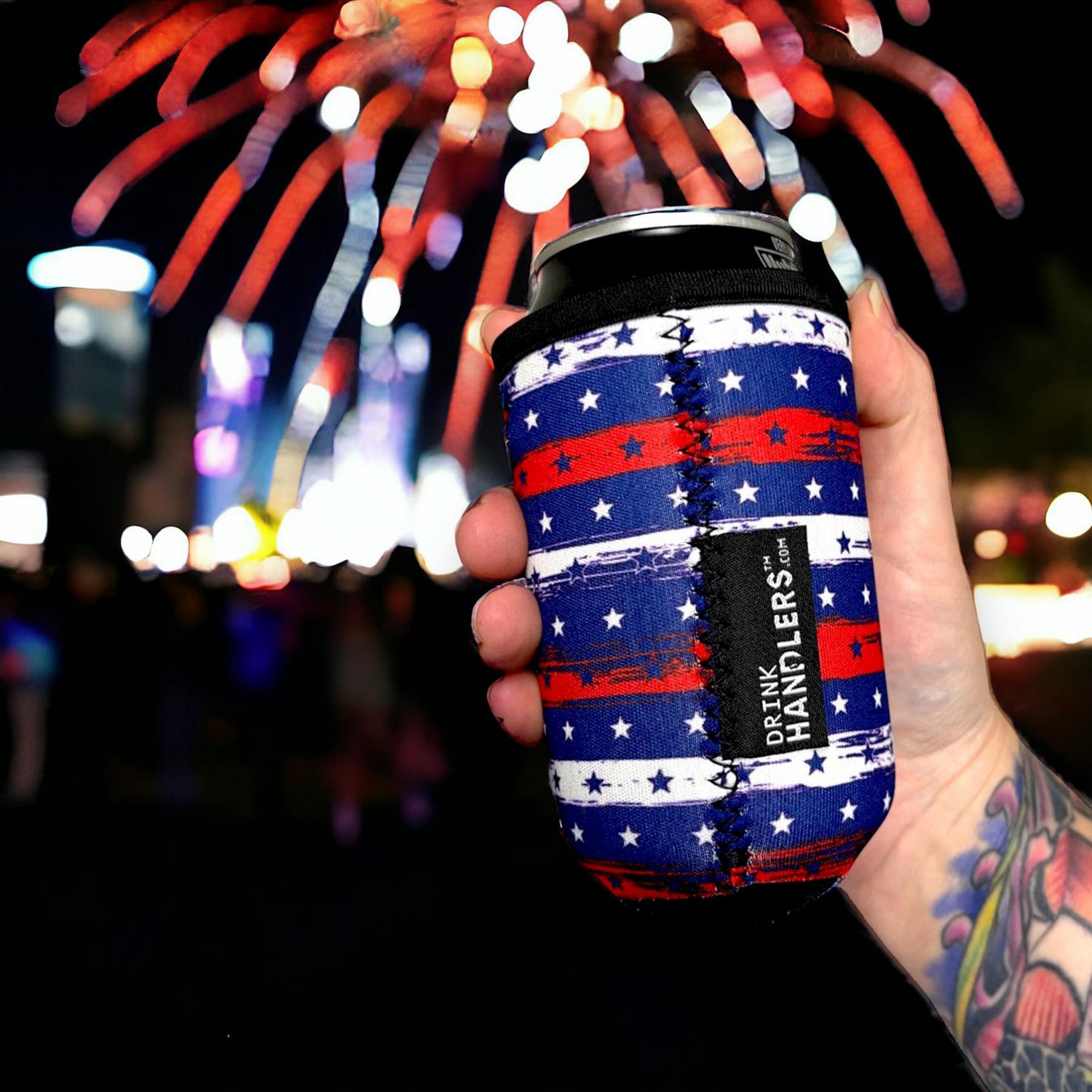 Lit Handlers Americana 12 oz Stubby Can Cooler Sleeve | Academy