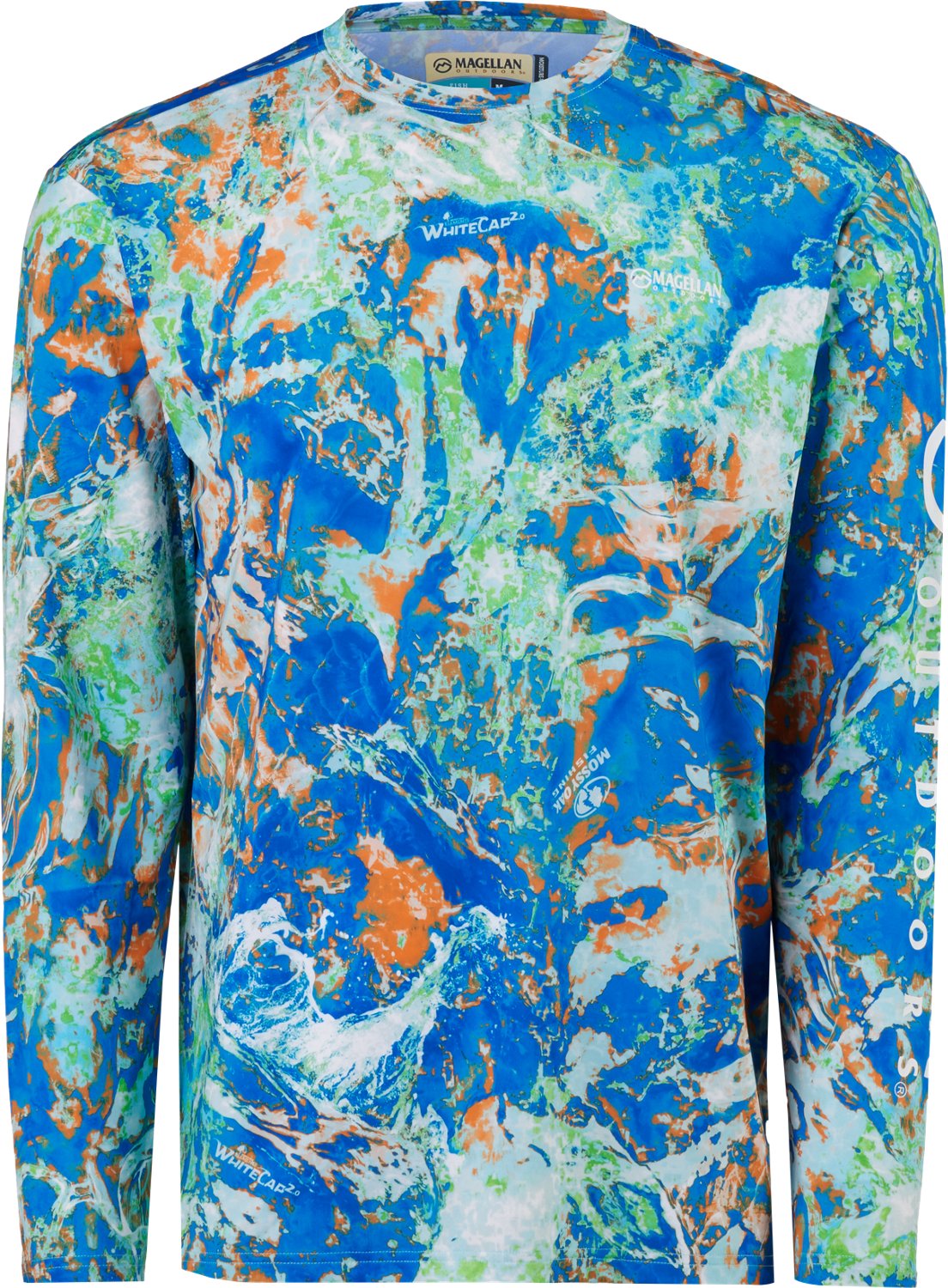 Magellan Outdoors Men's FishGear Mossy Oak Whitecap Long Sleeve Crew T ...