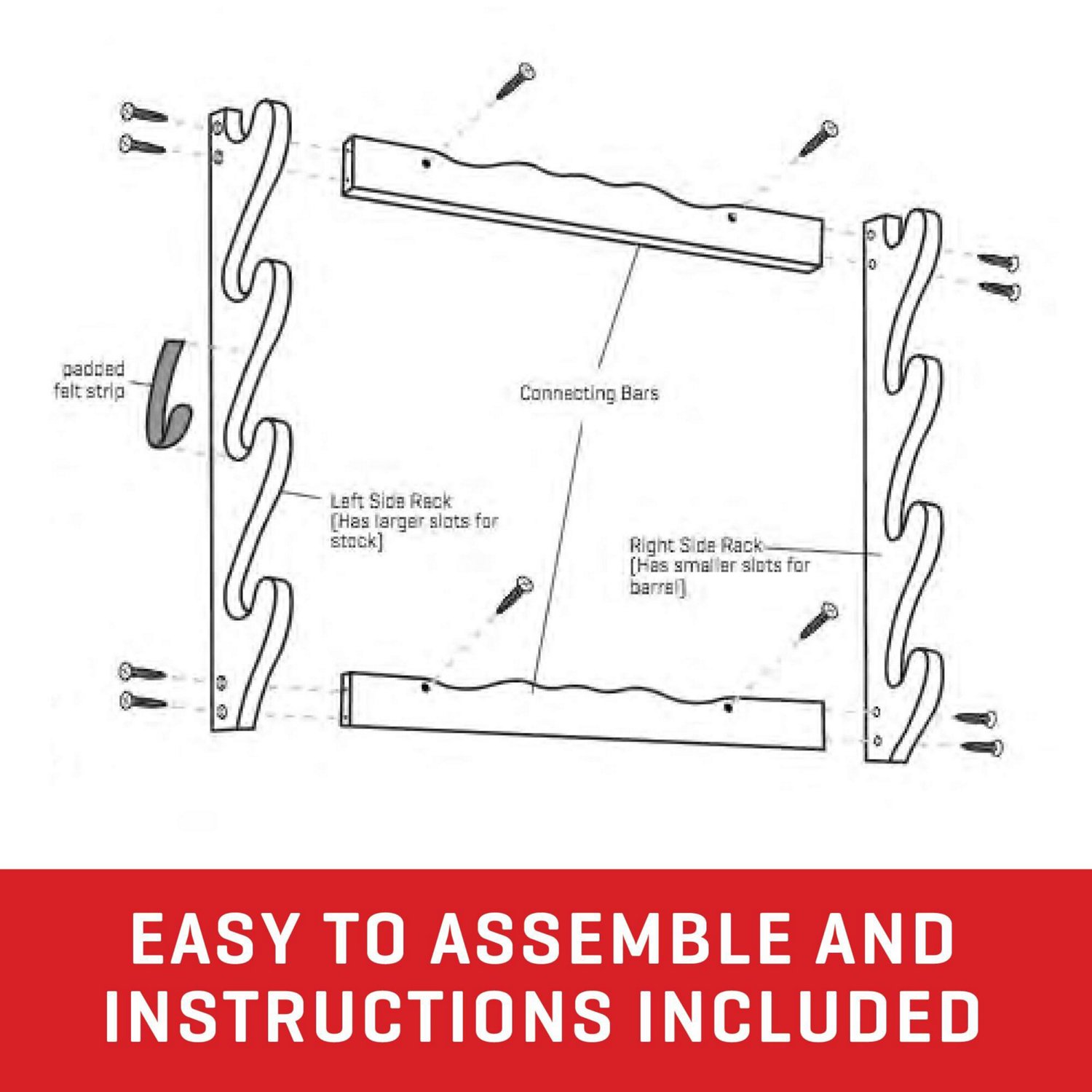 Allen Company 4-Gun Wooden Firearm Rack | Academy